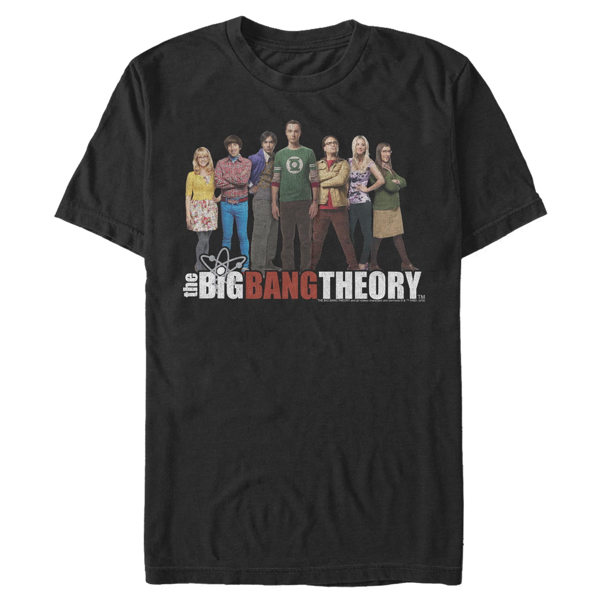 Men's The Big Bang Theory Main Characters Logo Graphic T-Shirt ...