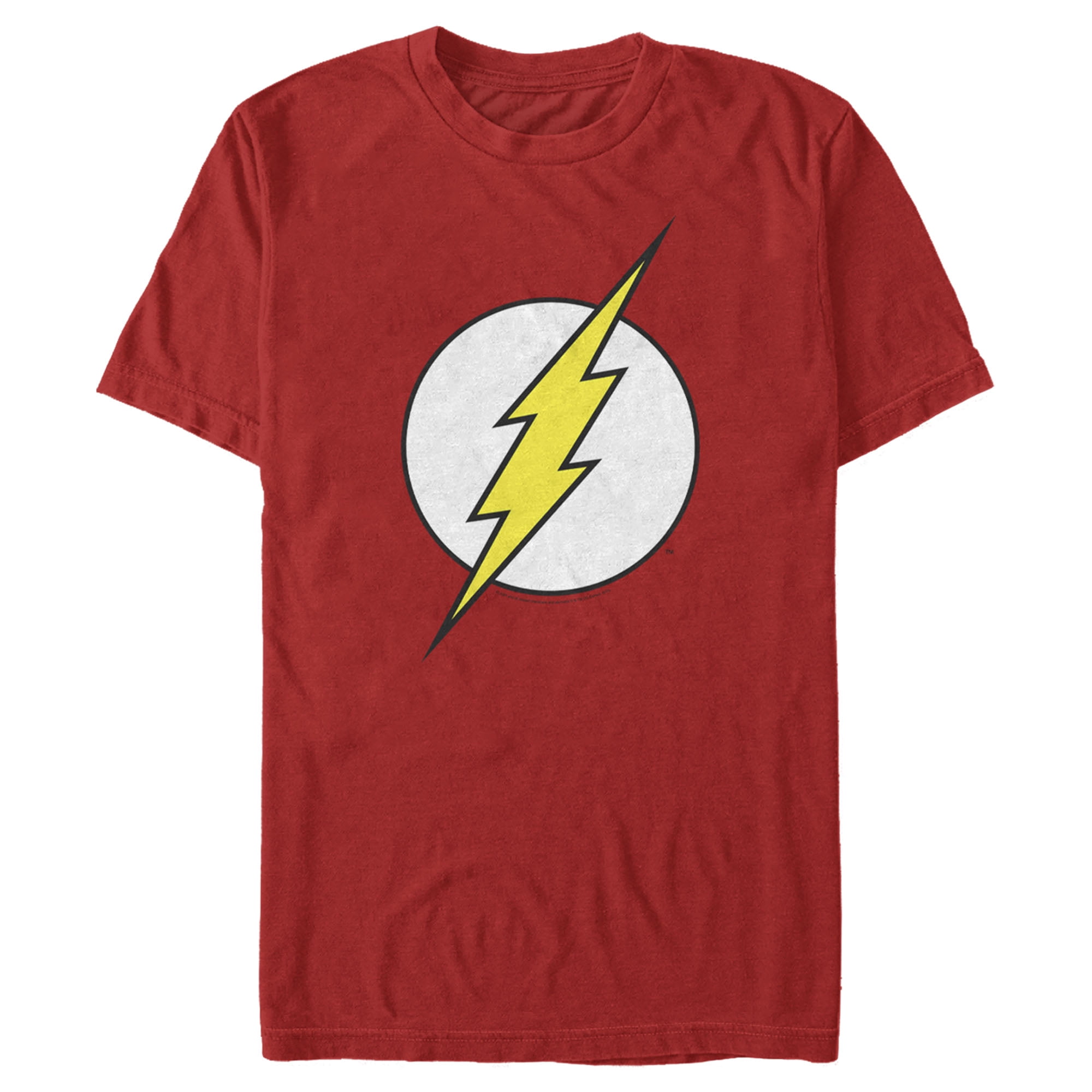 Men's The Flash Classic Logo Graphic Tee Red Small - Walmart.com