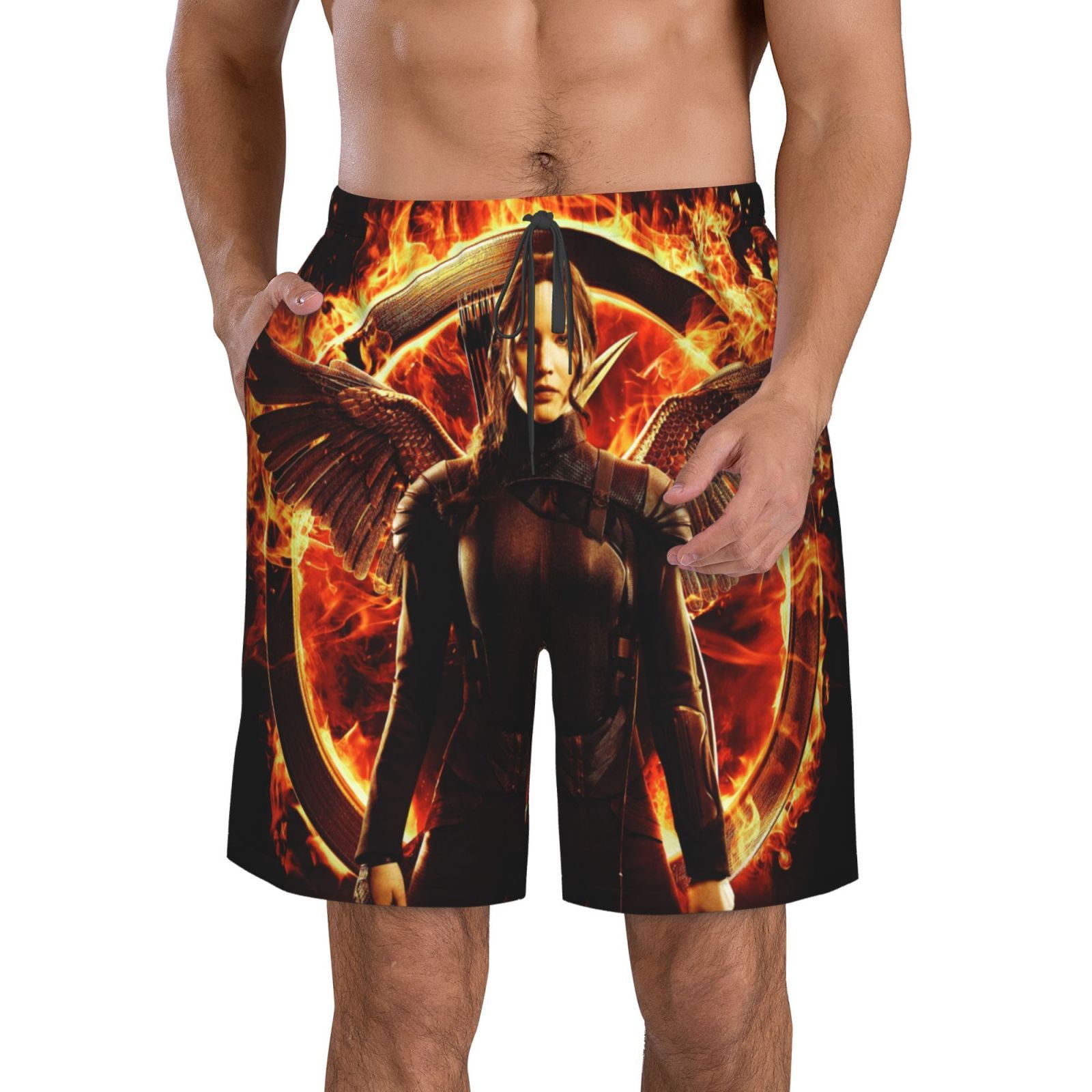 Men's The Hunger Games Swim Trunks Quick Dry Bathing Suits Holiday ...