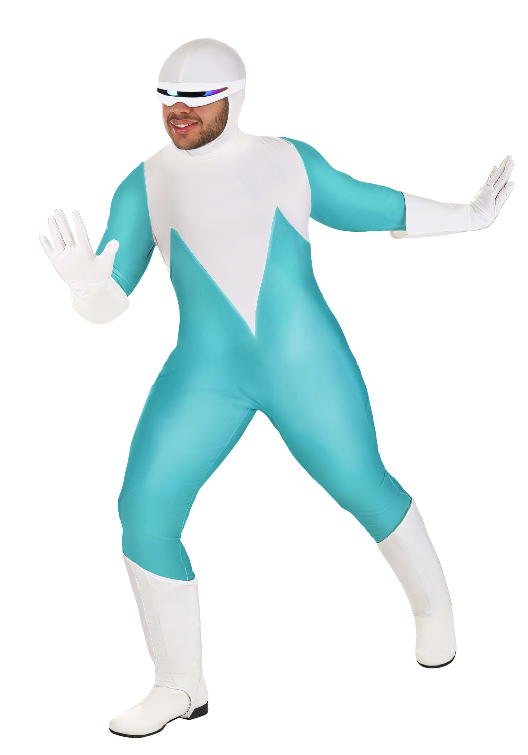 Men's The Incredibles Deluxe Plus Size Frozone Costume - Walmart.com