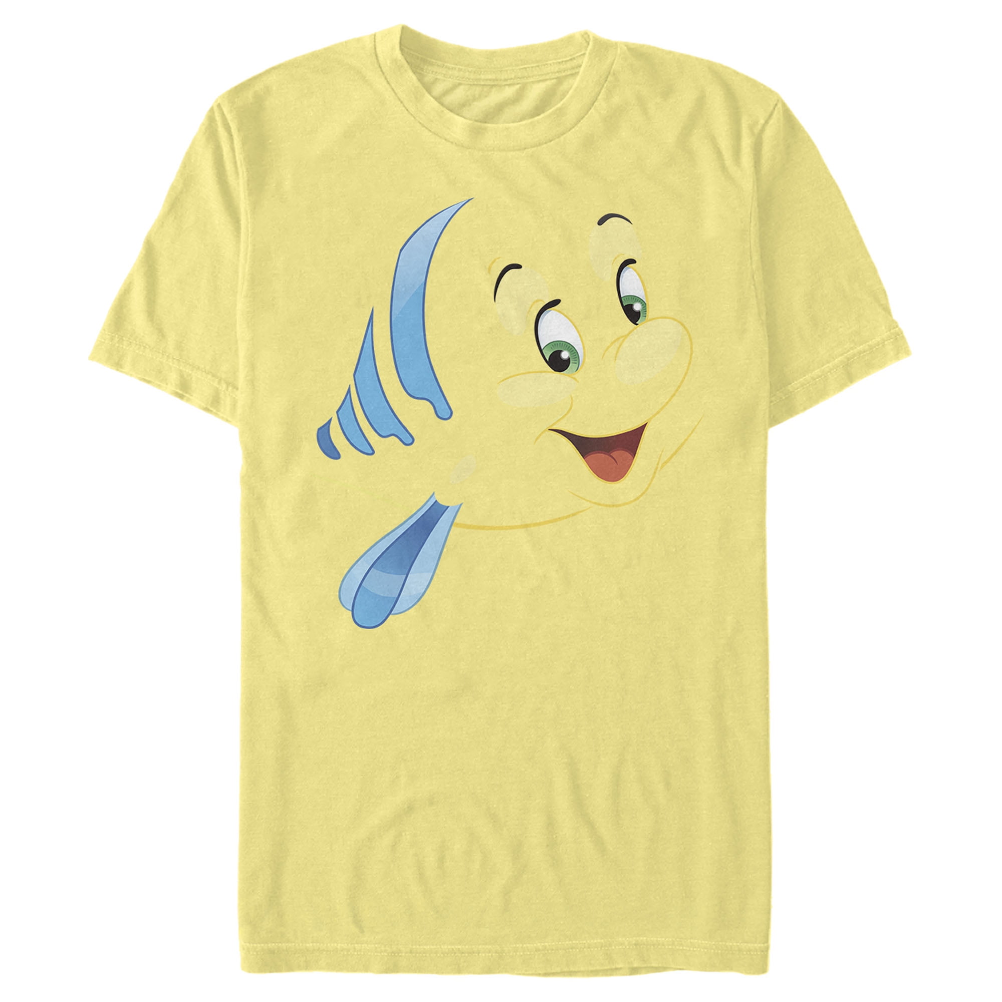 Men's The Little Mermaid Large Flounder Graphic T-Shirt - Walmart.com