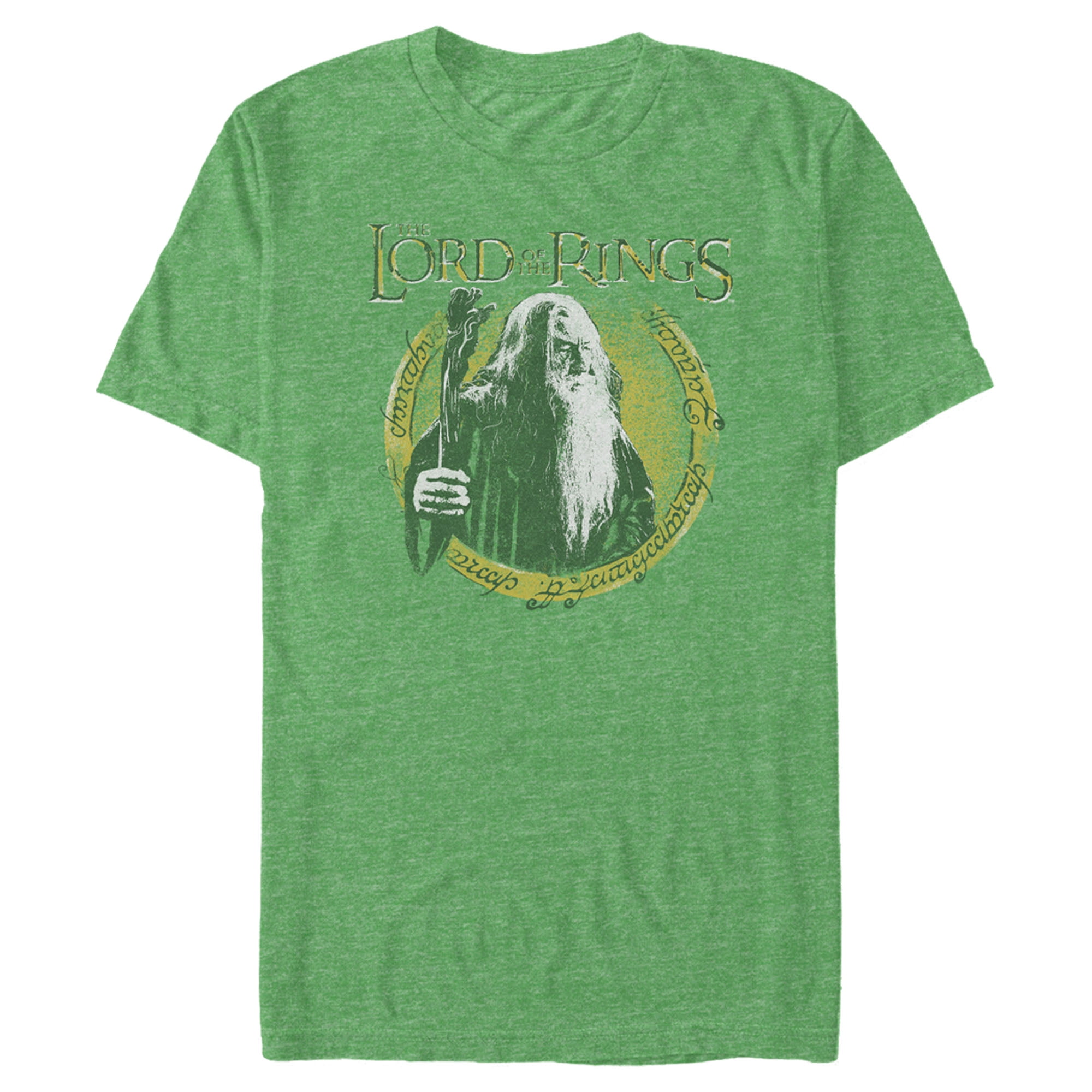 Men's The Lord of the Rings Fellowship of the Ring Gandalf Ring Graphic ...