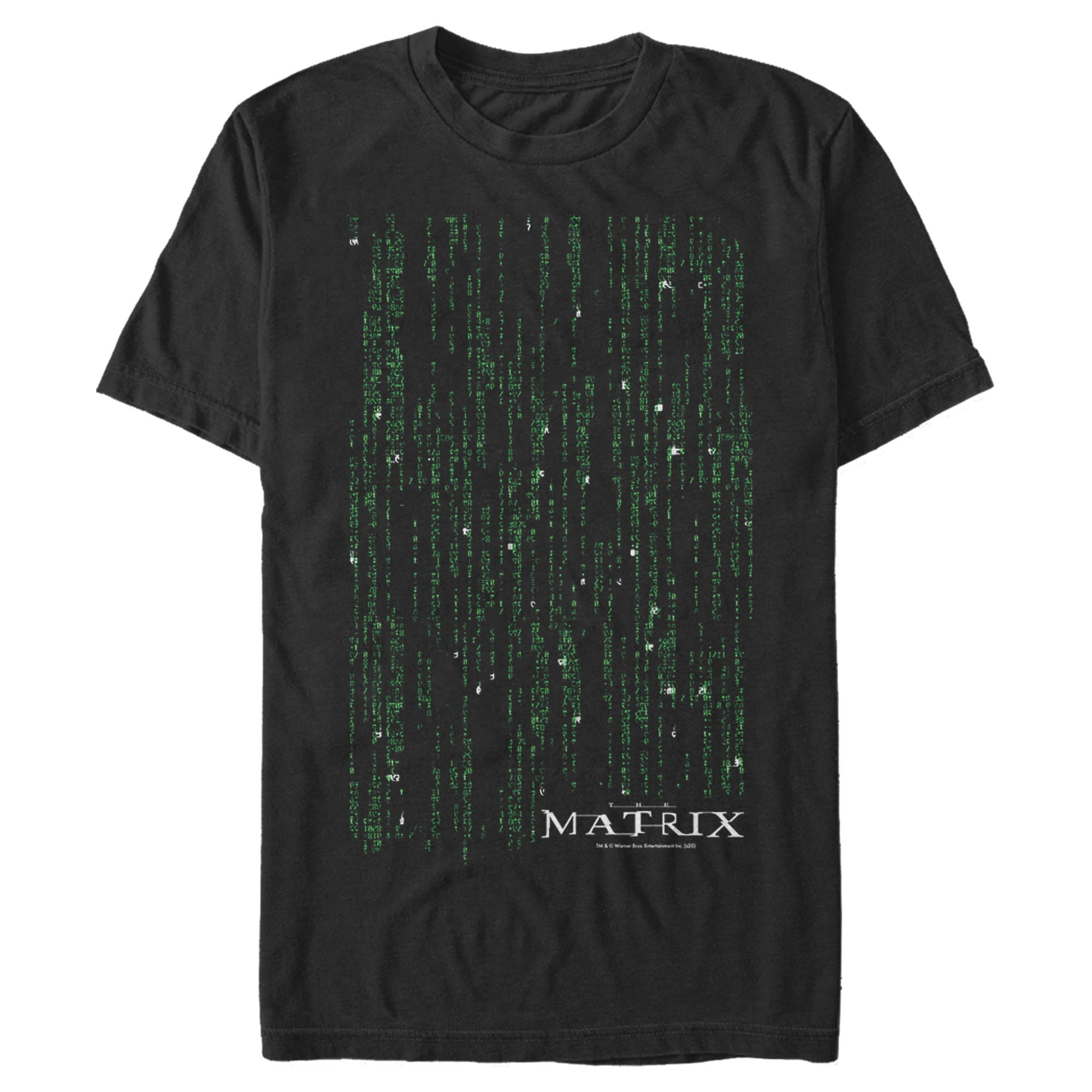 Men's The Matrix Encrypted Graphic Tee Black Large - Walmart.com