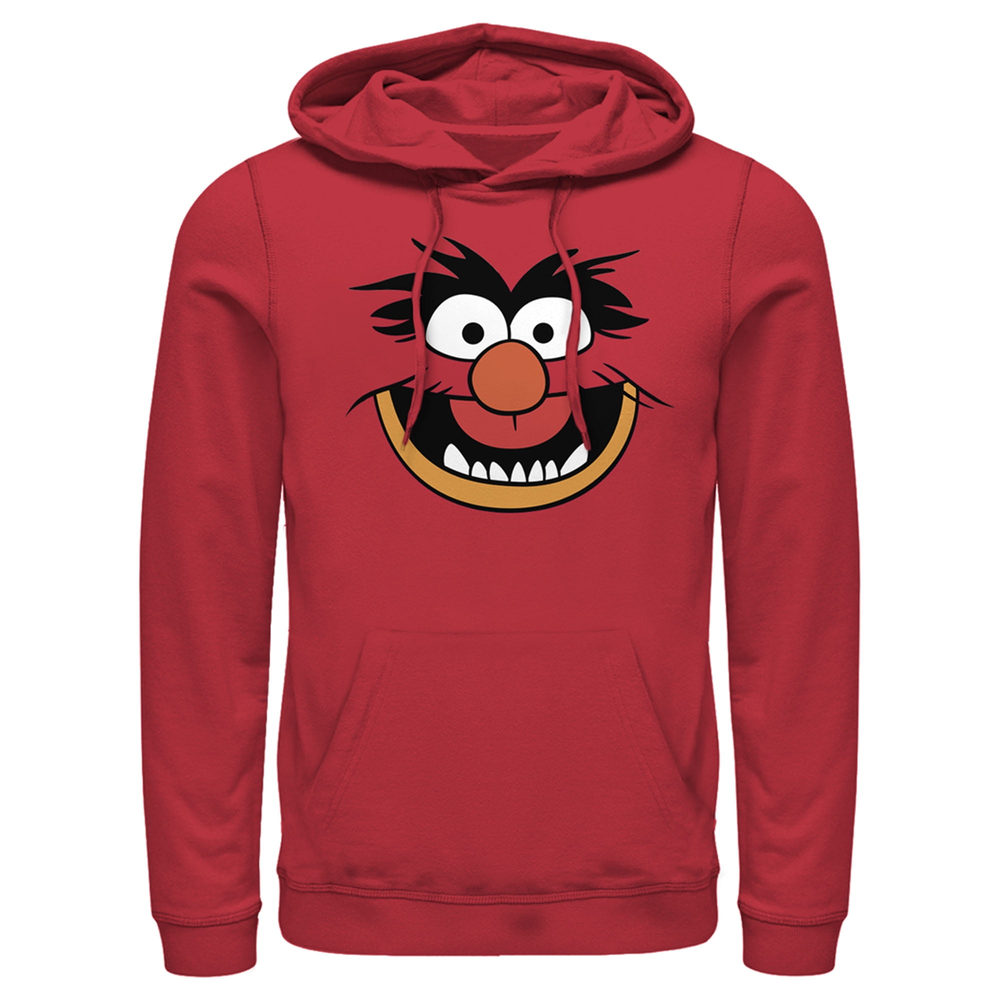 Men's The Muppets Animal Costume Pull Over Hoodie Red X Large - Walmart.com