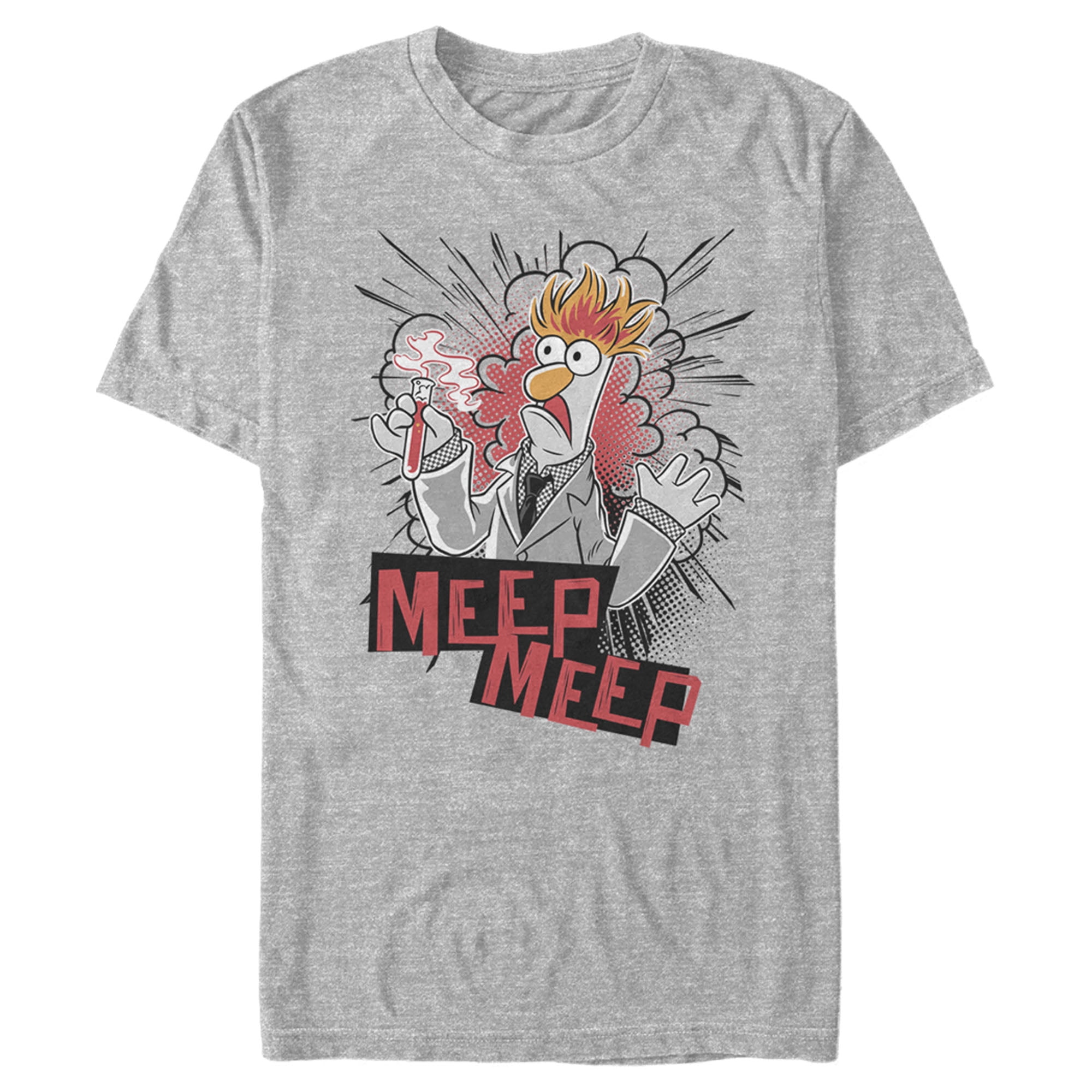 Men's The Muppets Beaker Meep Graphic Tee Athletic Heather 4X Large ...