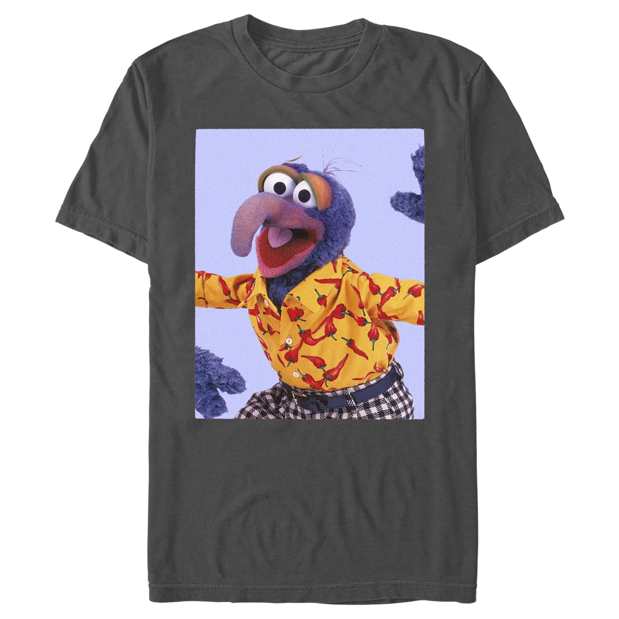 Men's The Muppets Gonzo Chili Peppers Graphic Tee Charcoal 2X Large ...