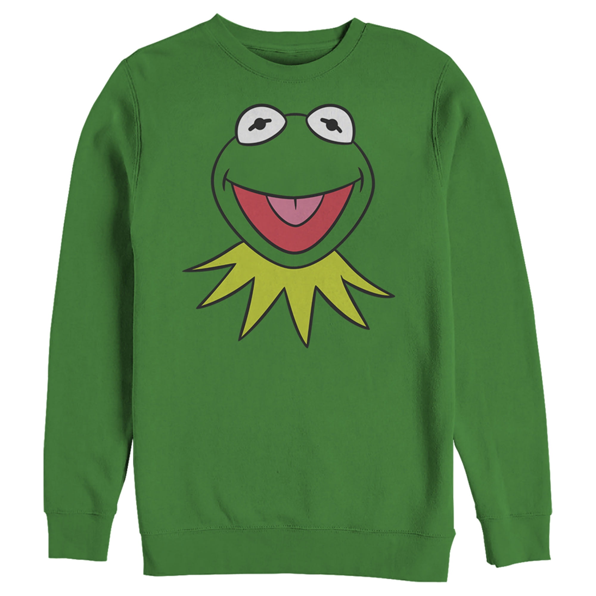Men's The Muppets Kermit Costume Tee Sweatshirt Kelly Green Large ...