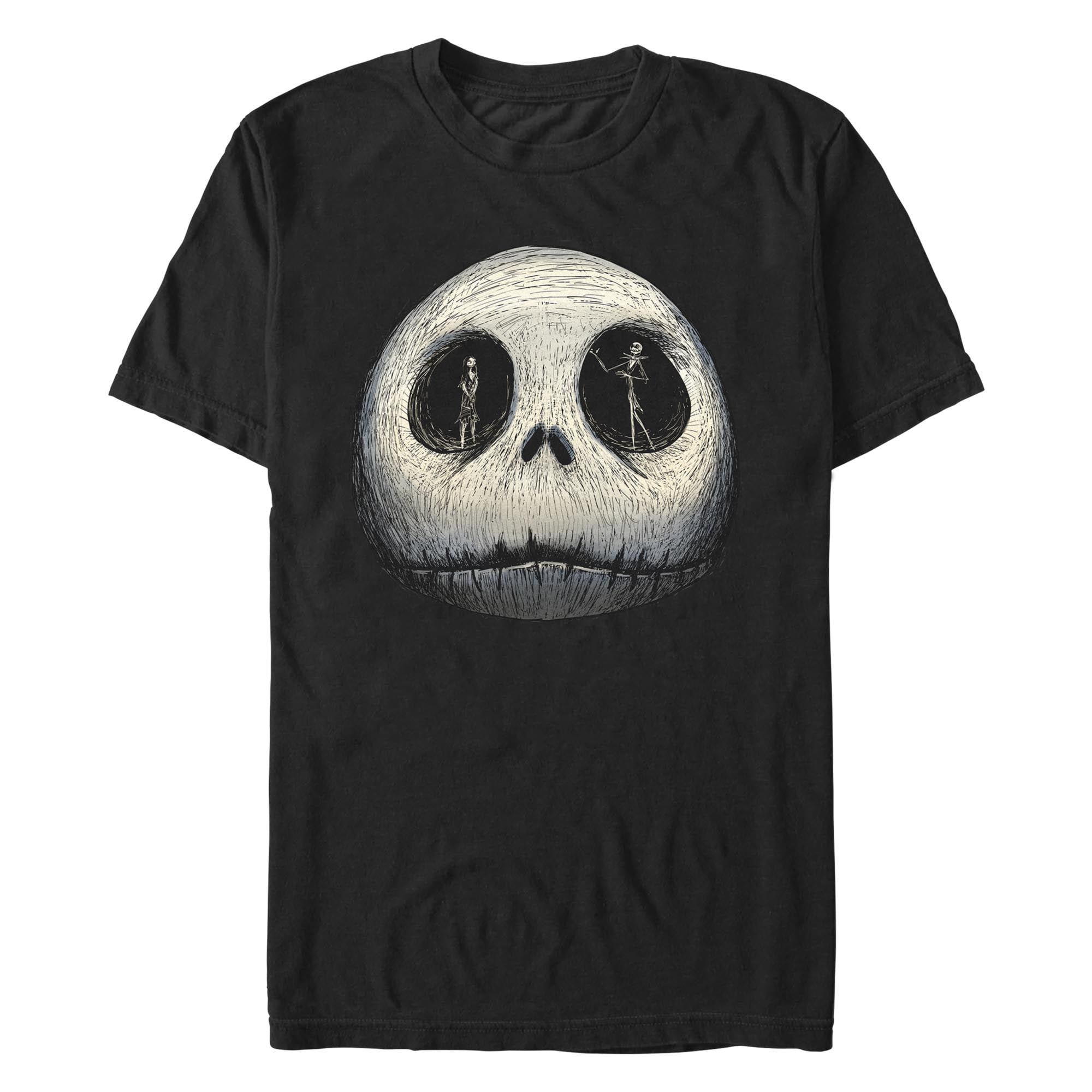 Men's The Nightmare Before Christmas Jack and Sally Skull Graphic T ...