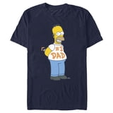 Men's The Simpsons #1 Dad Homer Graphic Tee Navy Blue Medium - Walmart.com