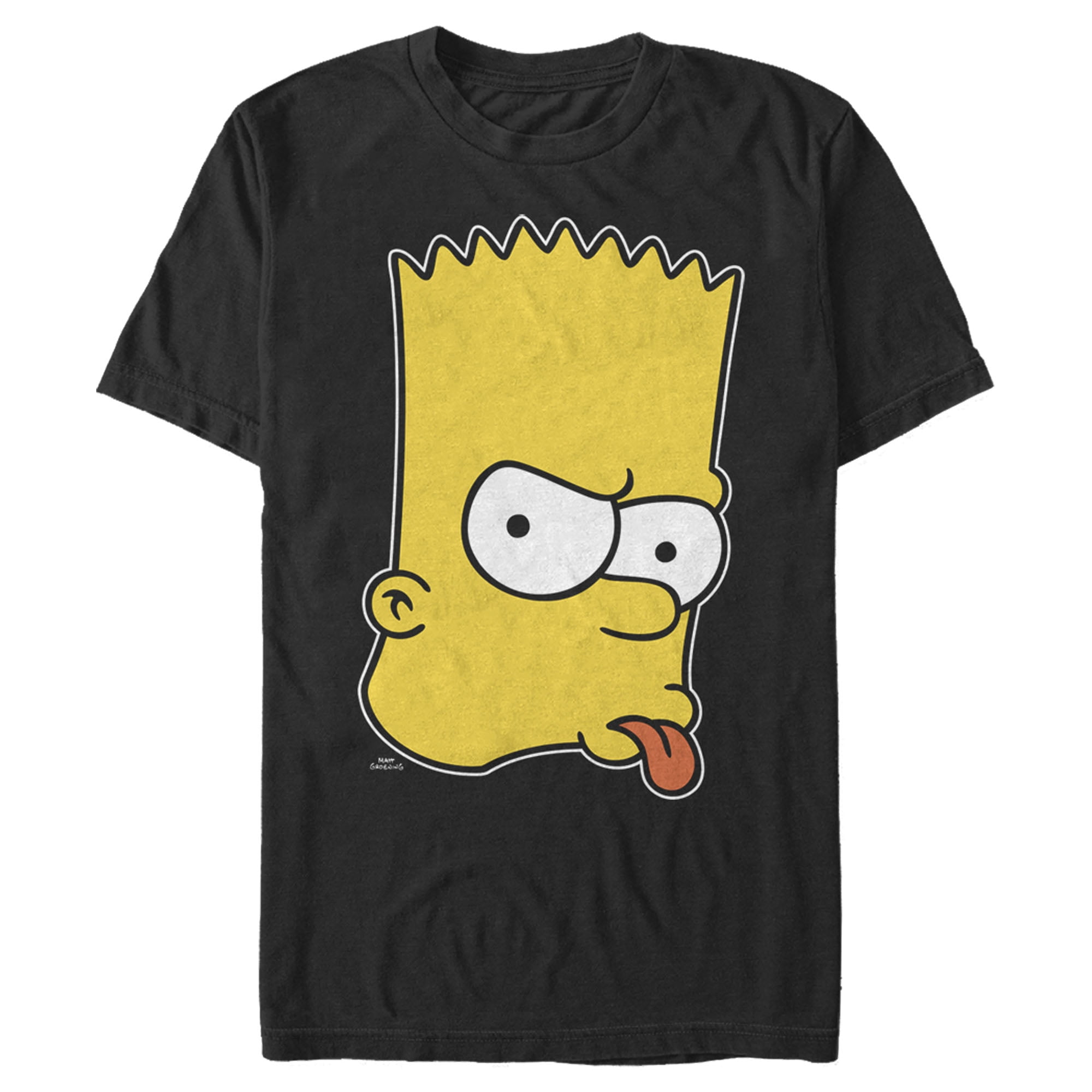 Men's The Simpsons Brat Bart Graphic Tee Black Large - Walmart.com