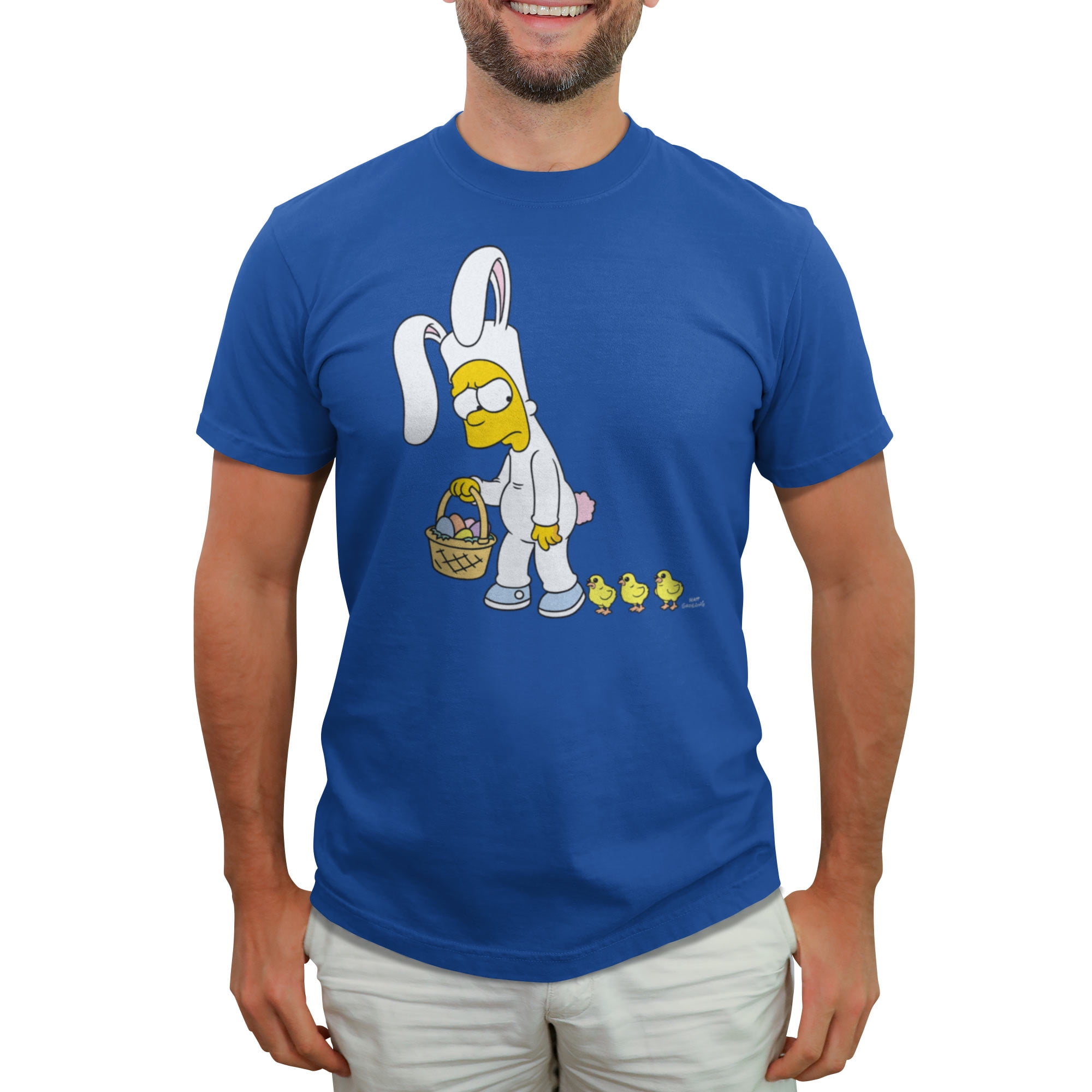 Men's The Simpsons Bunny Bart Ducklings Graphic T-Shirt - Walmart.com