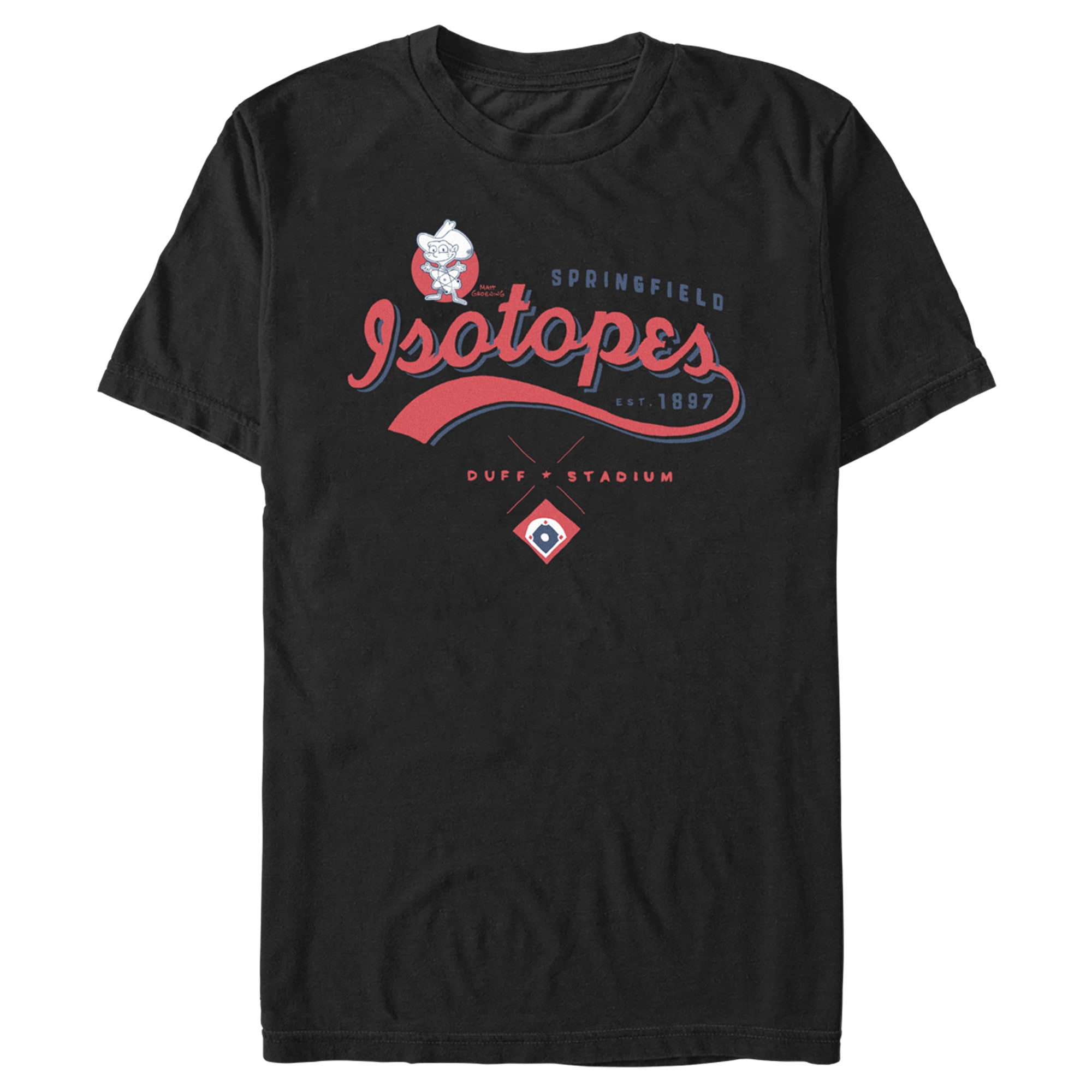 Men's The Simpsons Classic Springfield Isotopes Logo Graphic Tee Black ...