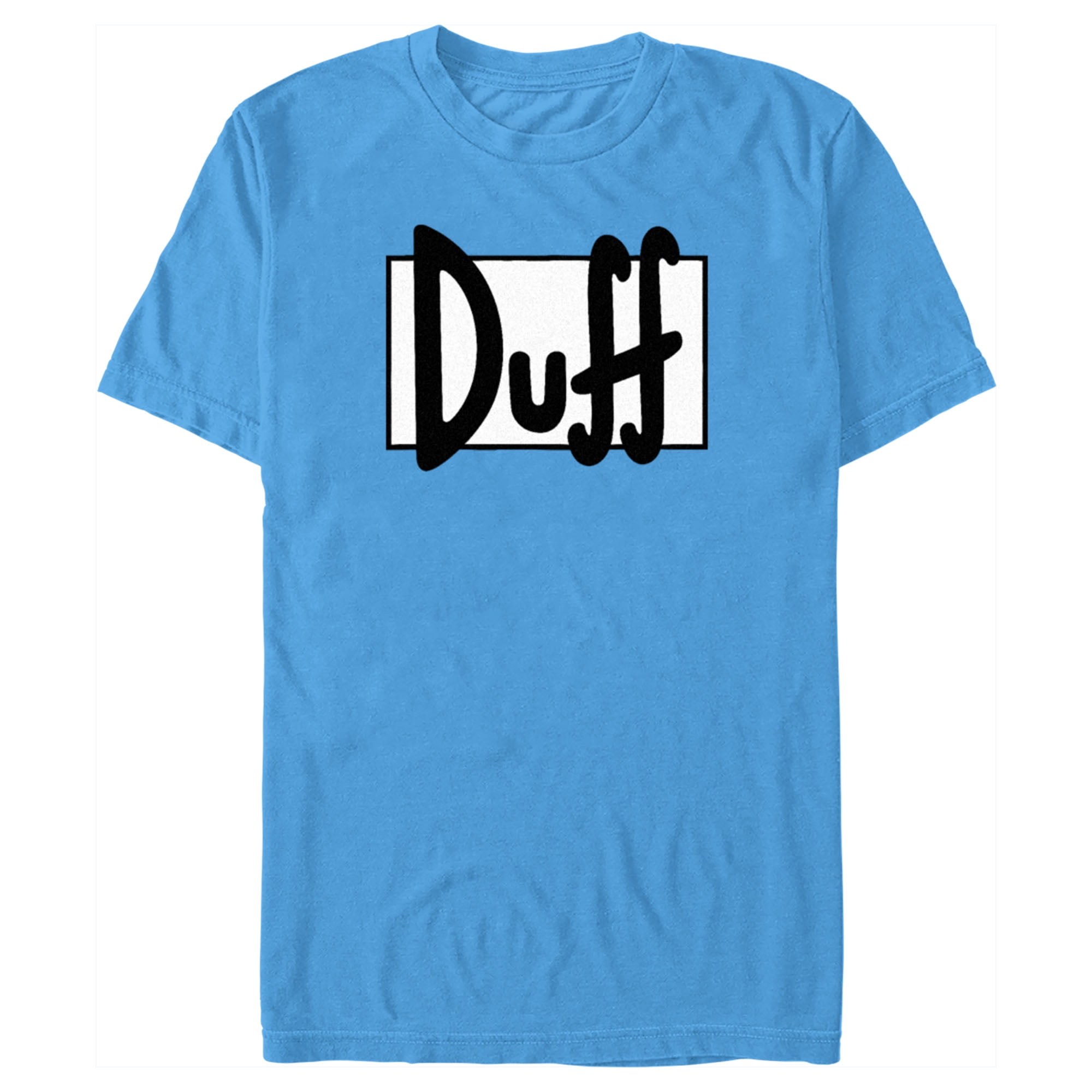 Men's The Simpsons Duff Logo Graphic Tee Turquoise Medium - Walmart.com