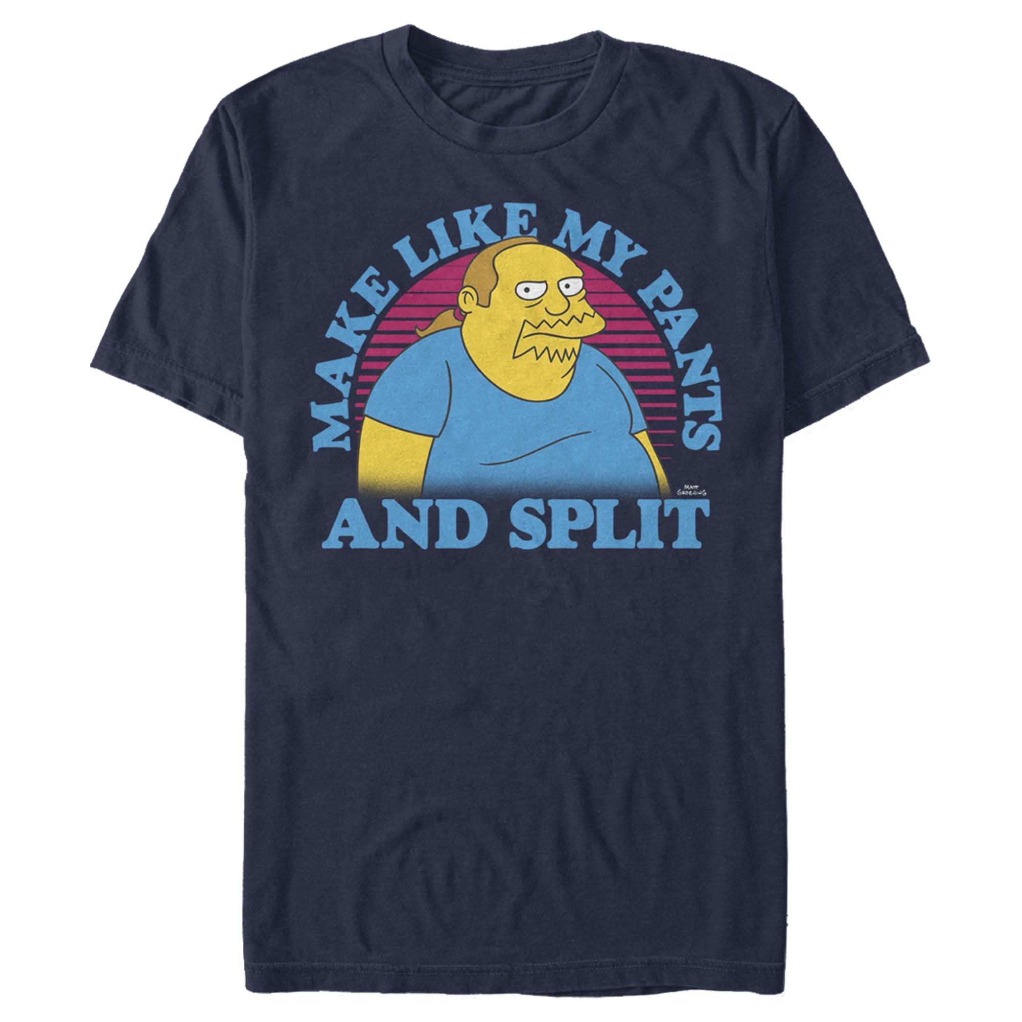 Men's The Simpsons Make Like my Pants and Split Graphic Tee Navy Blue ...