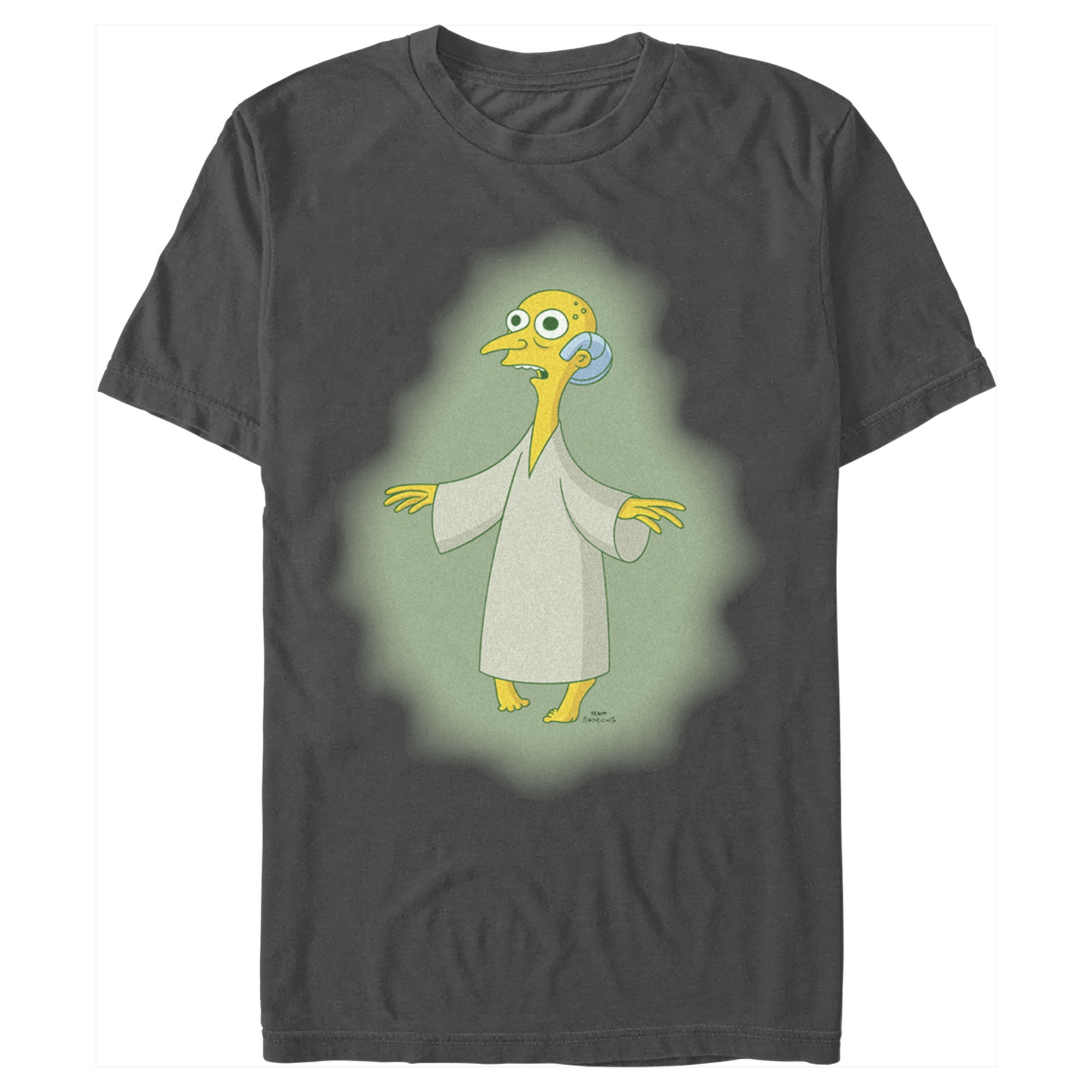 Men's The Simpsons Mr. Burns Alien Graphic Tee Charcoal Medium ...