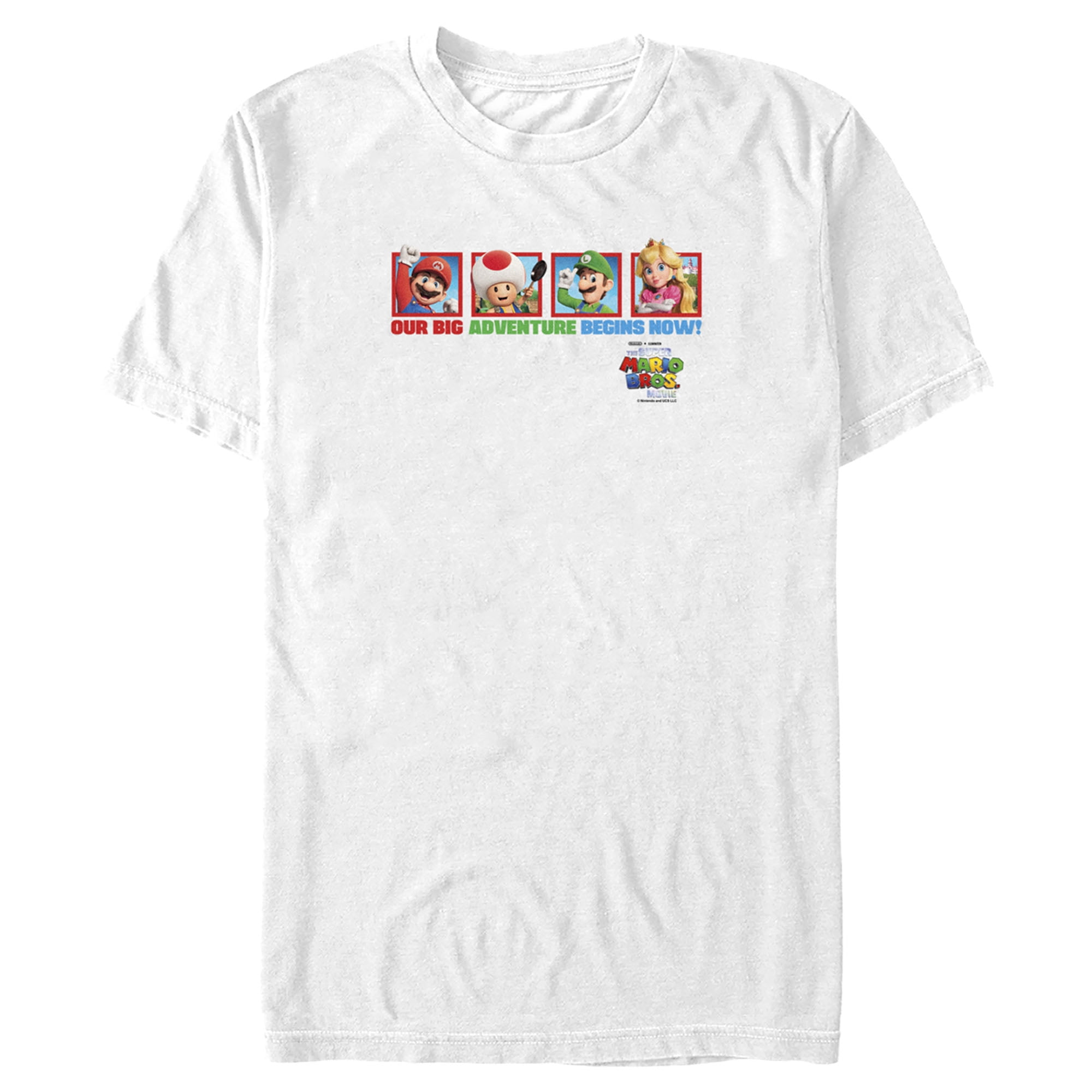 Men's The Super Mario Bros. Movie Our Big Adventure Begins Now Graphic ...
