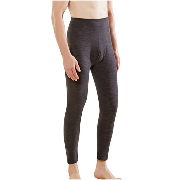 Men's Thermal Underwear Pants Thick Warm High Waisted Long Johns Fall ...
