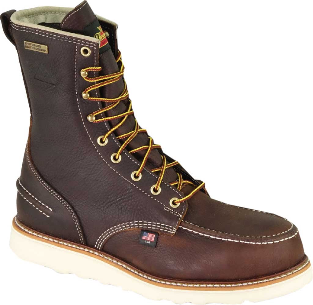 Thorogood 1957 8in Moc Toe Waterproof Non-Safety, Briar Pit Stop, 10.5D ...