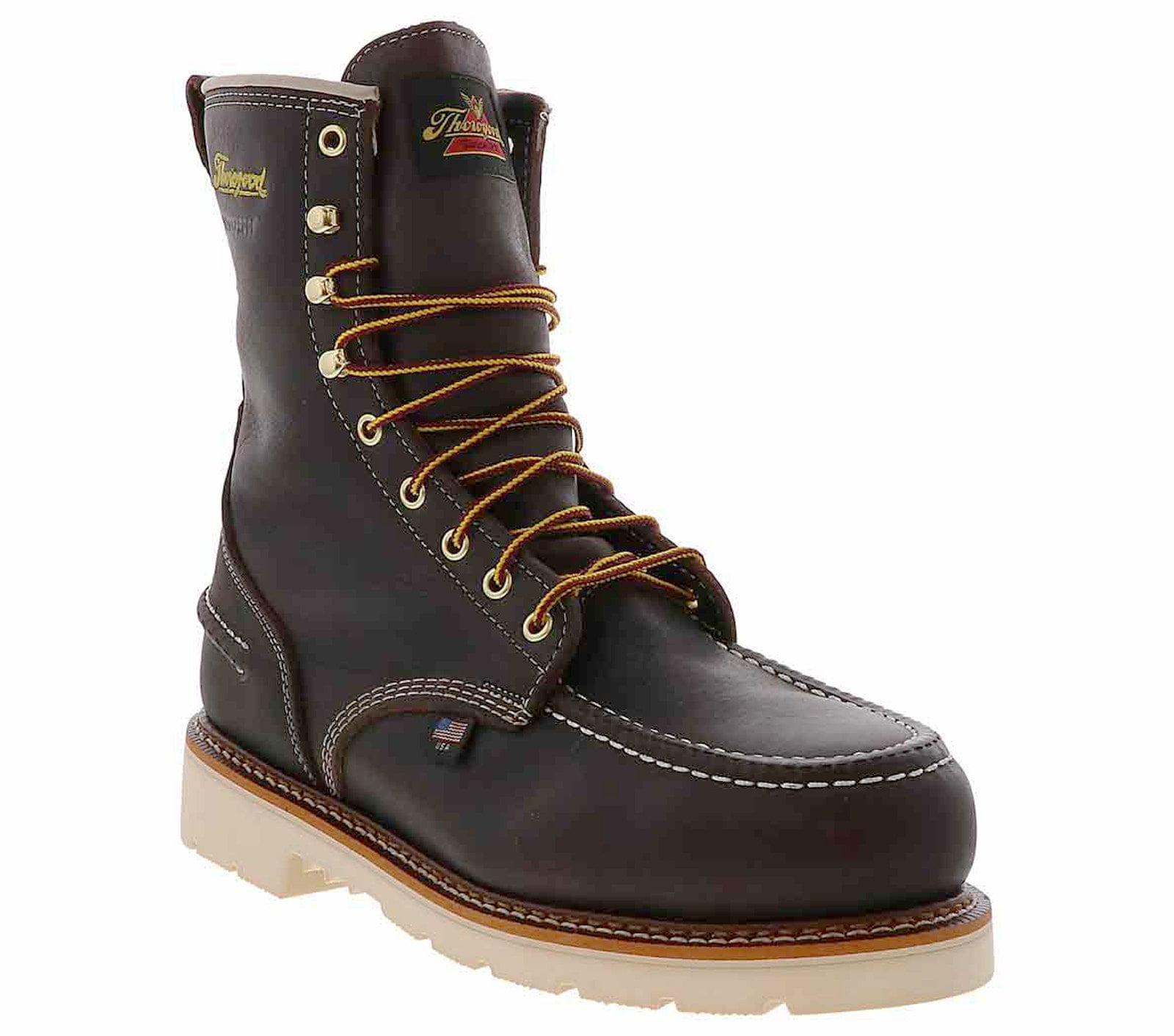 Men's Thorogood 8" Steel Toe Moc Toe Waterproof Work Boots (U.S.A.) 804 ...