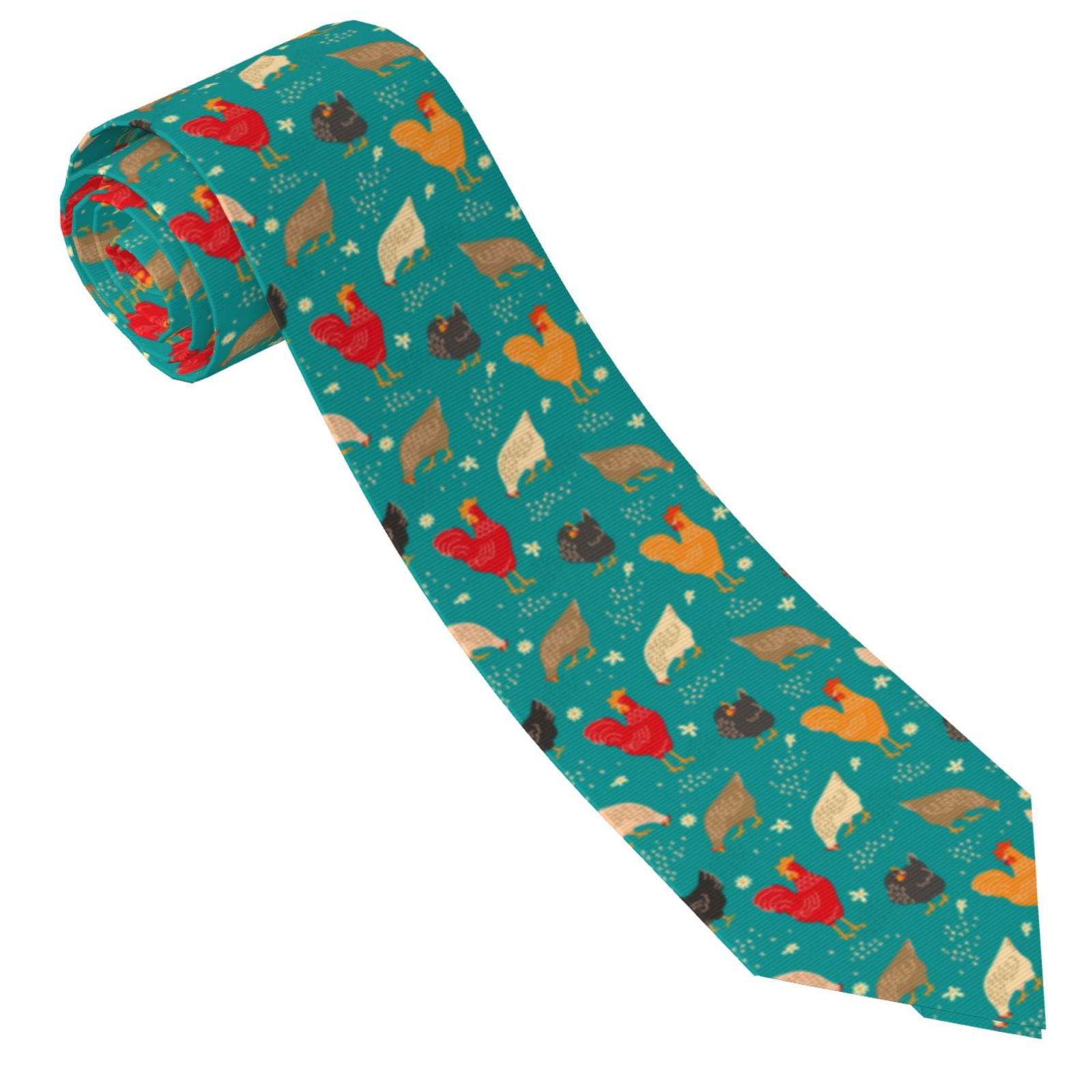 Men's Ties, Cute Hens And Rooster Satin Ties for Men, Mens Formal Neck ...
