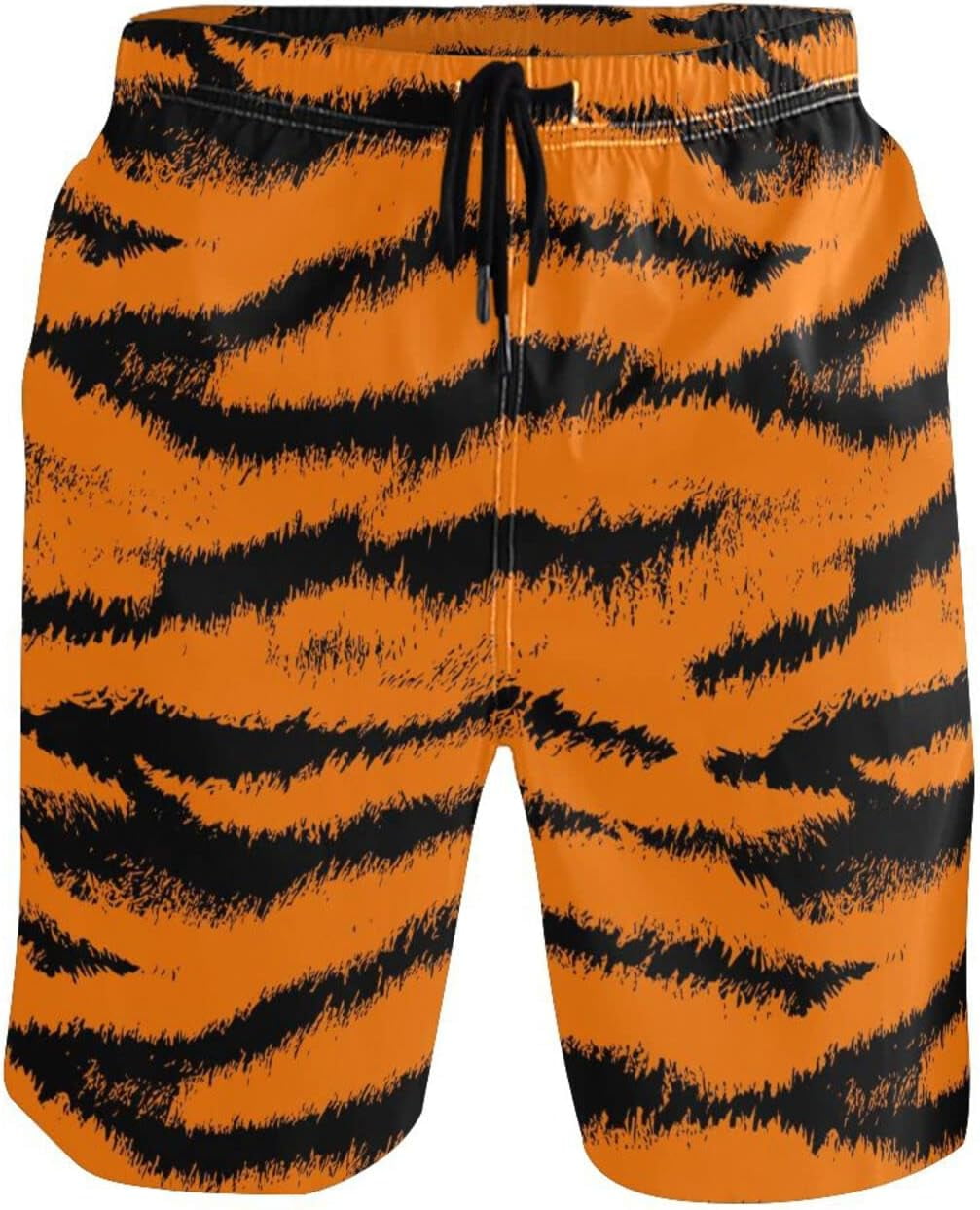 Men's Tiger Skin Animal Print Beach Shorts Summer Swim Trunks Sports ...