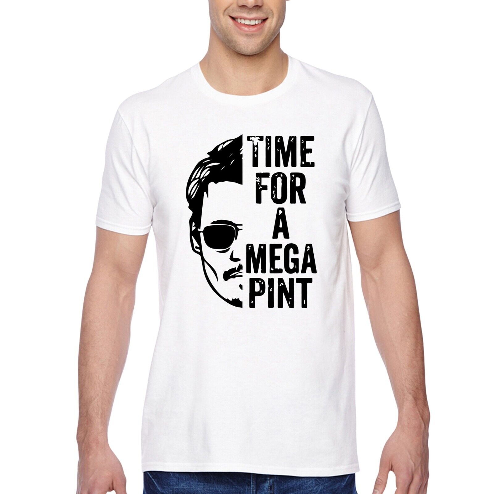 Men's Time for Mega Pint T-Shirt, Johnny Depp Happy Hour Shirt, Amber ...