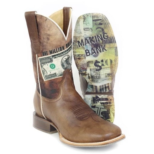 Men's Tin Haul Millionaire Boots With Making Bank Sole Handmade ...