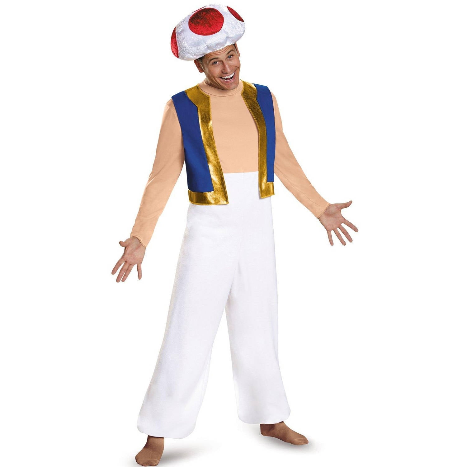 Men's Toad Deluxe Costume - Super Mario Brothers - Walmart.com