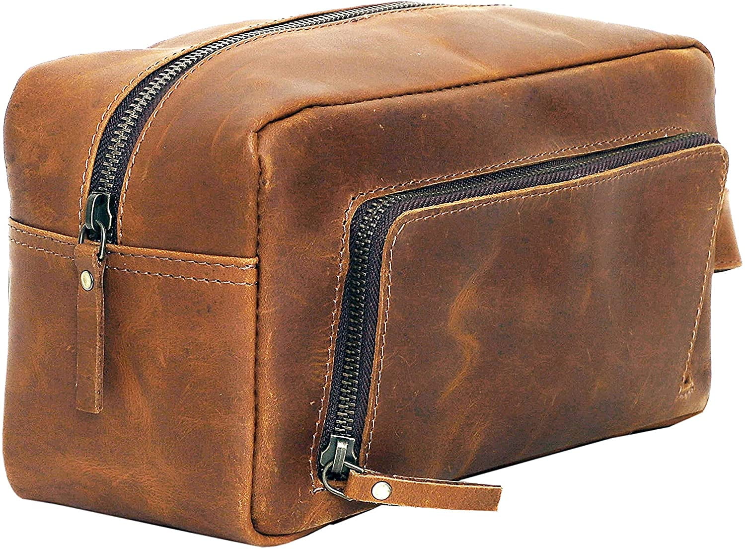 Men's Toiletry Bag Leather Travel Toiletry Bag Dopp Kit for Men Shaving ...