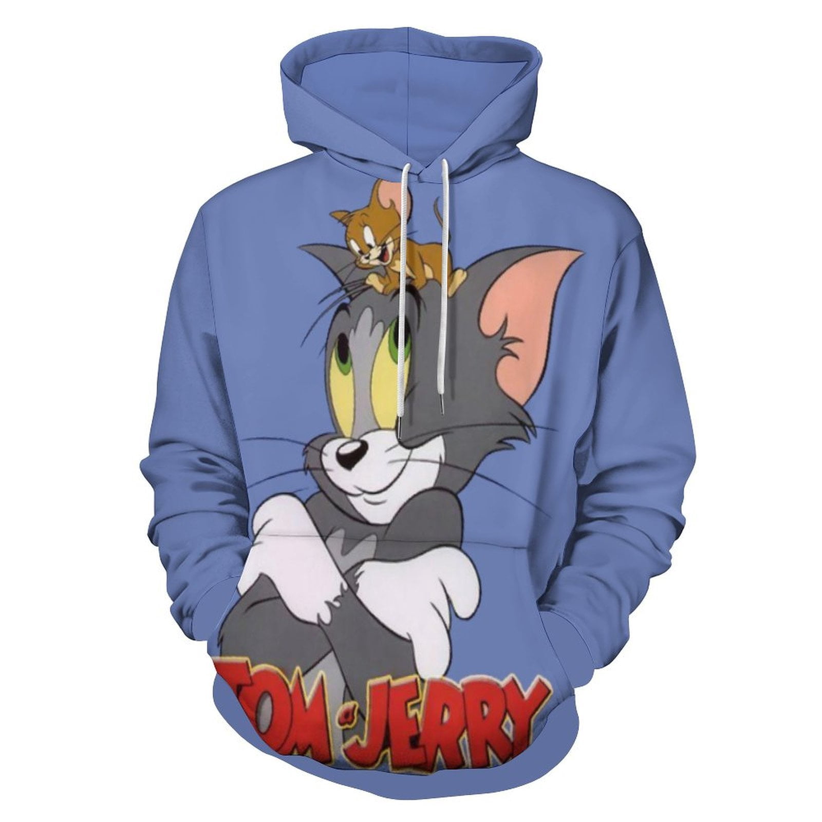 Men's Tom Cat Jerly Hoodie Long Sleeves Unisex Graphic Print Sweatshirt ...
