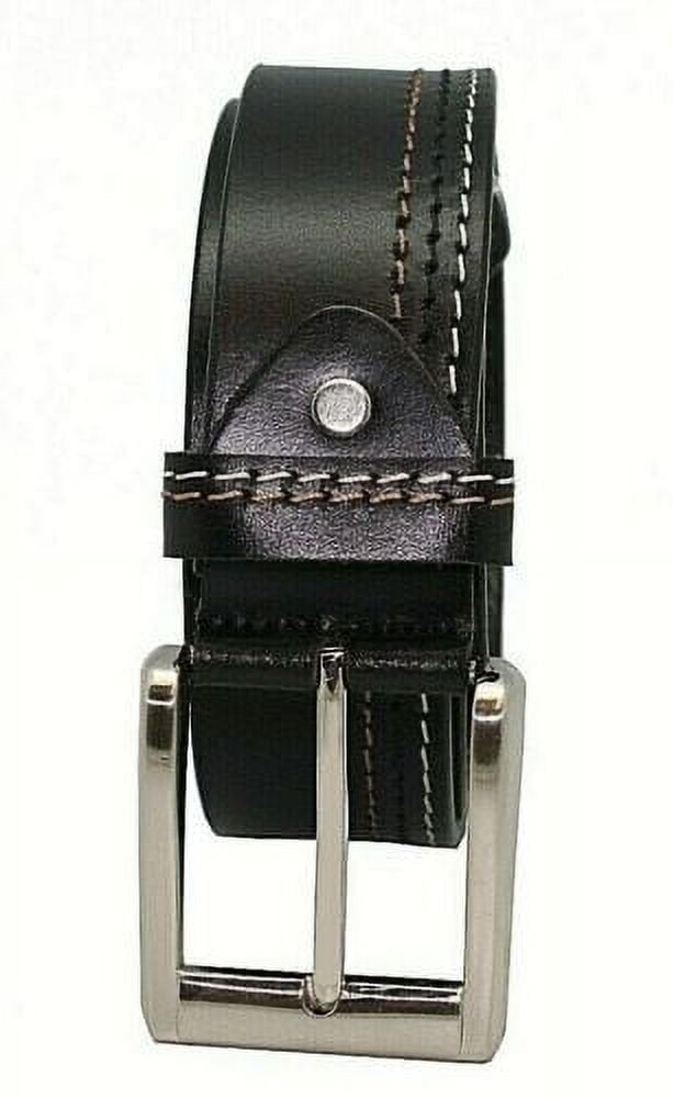 Men’s Top Grain Leather Belts for Men Black Solid Belt 1'.5 wide ...