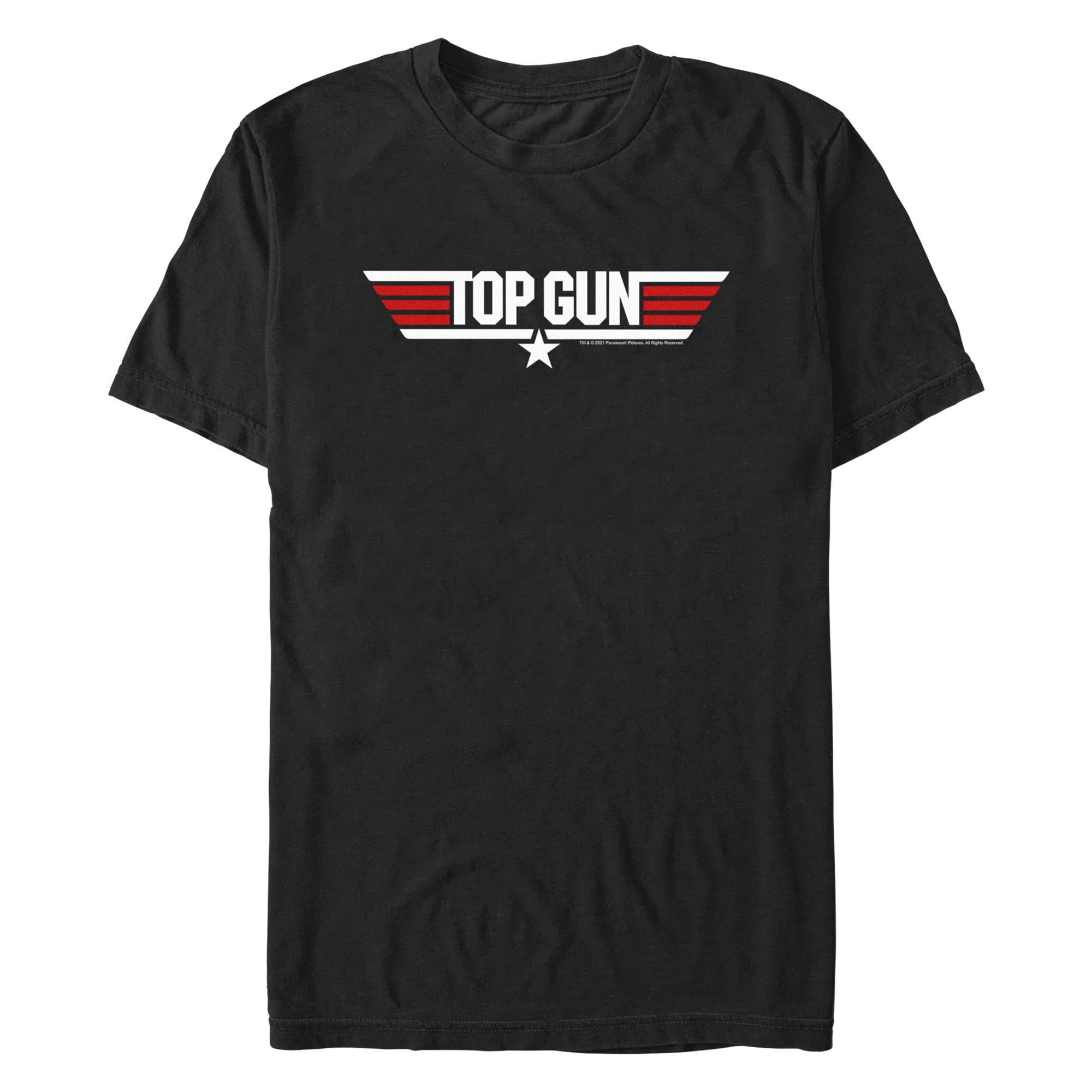 Men's Top Gun Red and White Movie Logo Graphic T-Shirt - Walmart.com