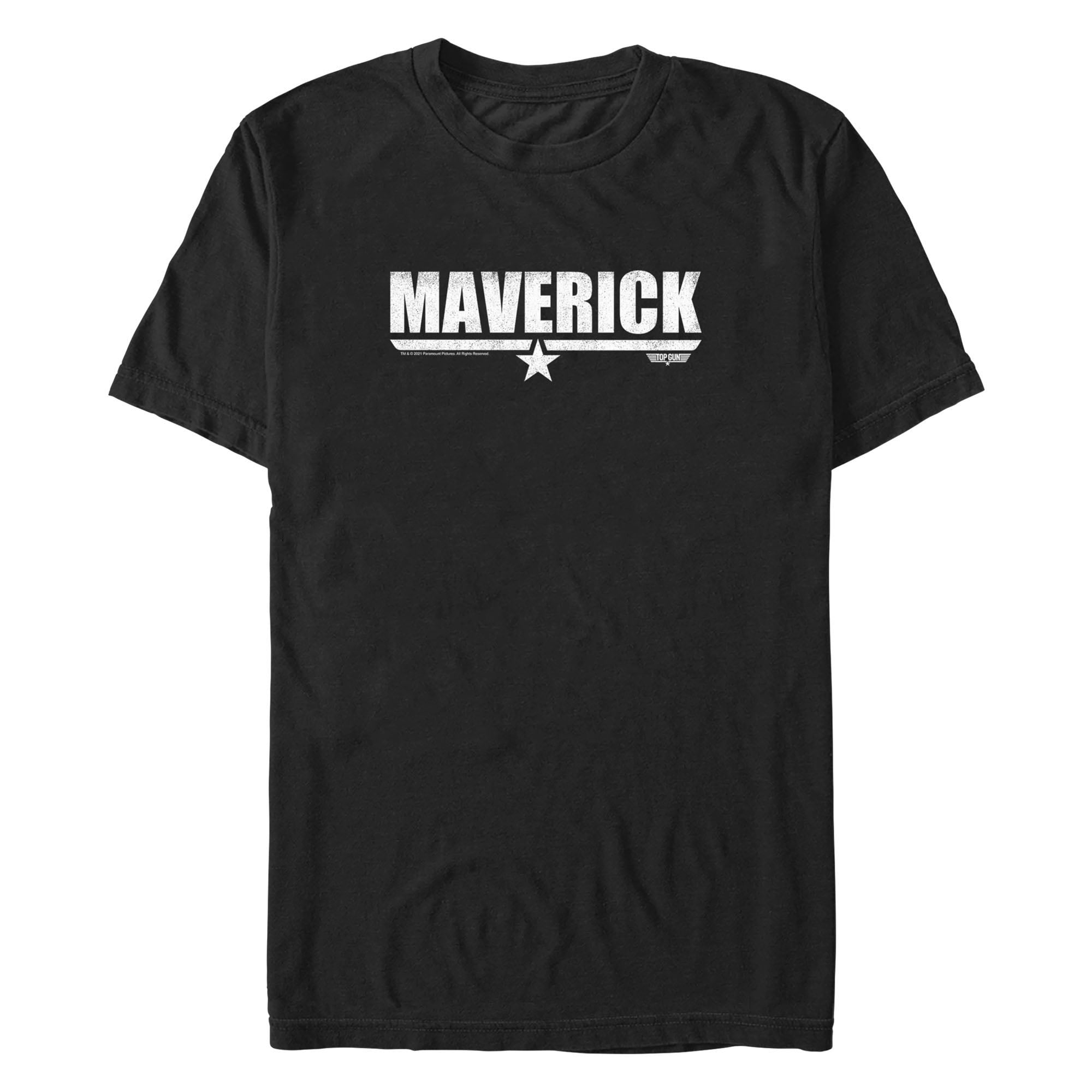 Men's Top Gun White Maverick Name With Logo Graphic T-Shirt - Walmart.com