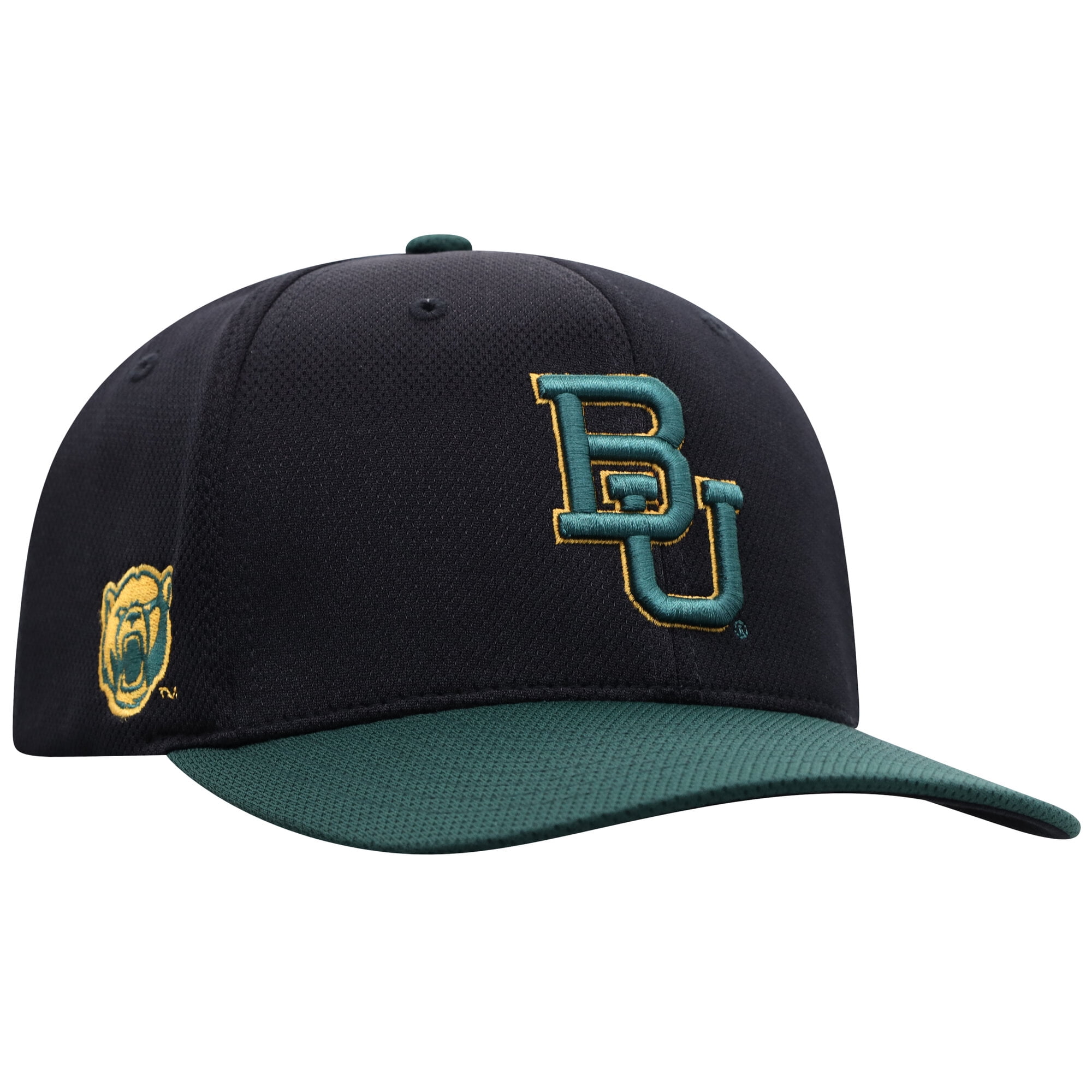 Men's-Top of the World Black Baylor Bears Reflex Fitted Hat - Walmart.com