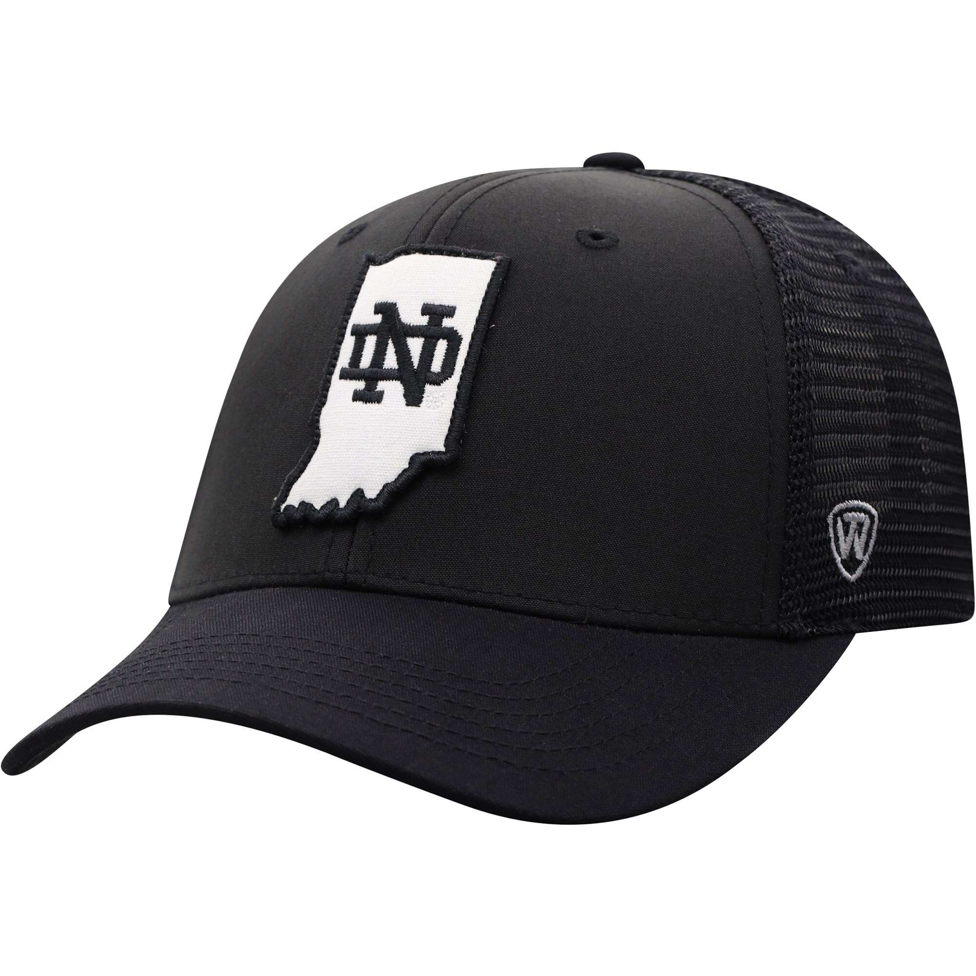 Men's Top of the World Black Notre Dame Fighting Irish Nexus Trucker ...