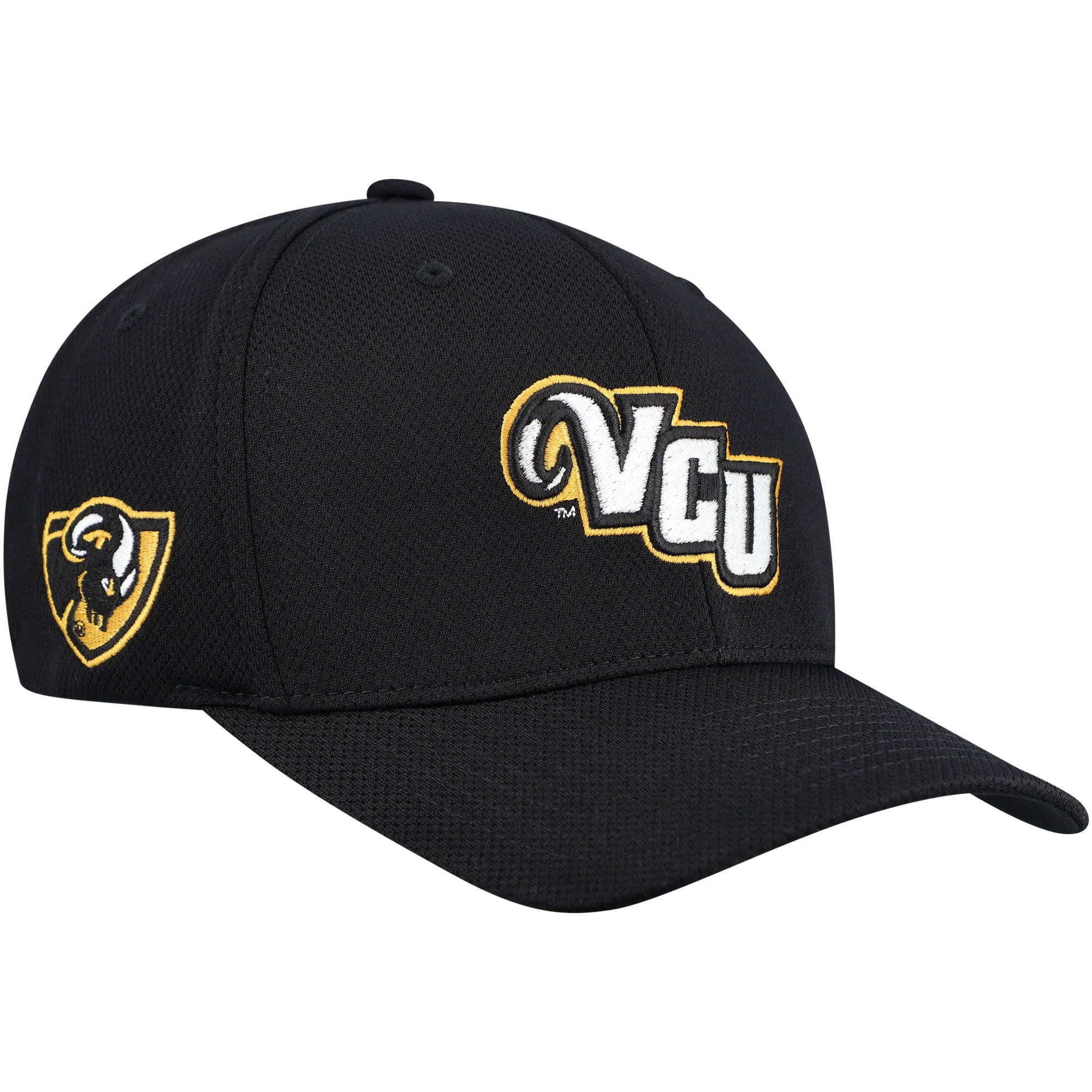 Men's Top of the World Black VCU Rams Reflex Hybrid Tech Flex Hat ...