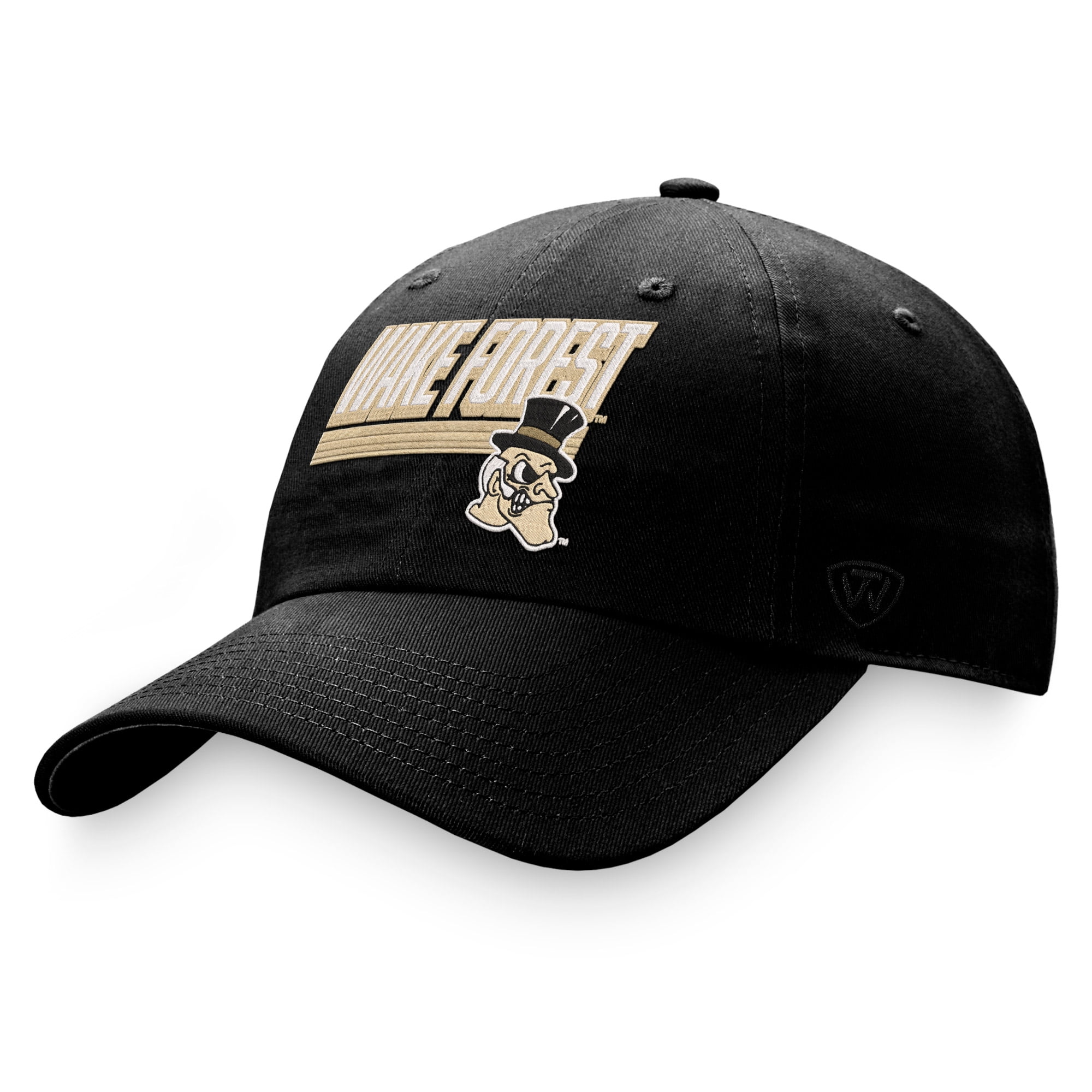 Men's Top of the World Black Wake Forest Demon Deacons Slice Adjustable ...