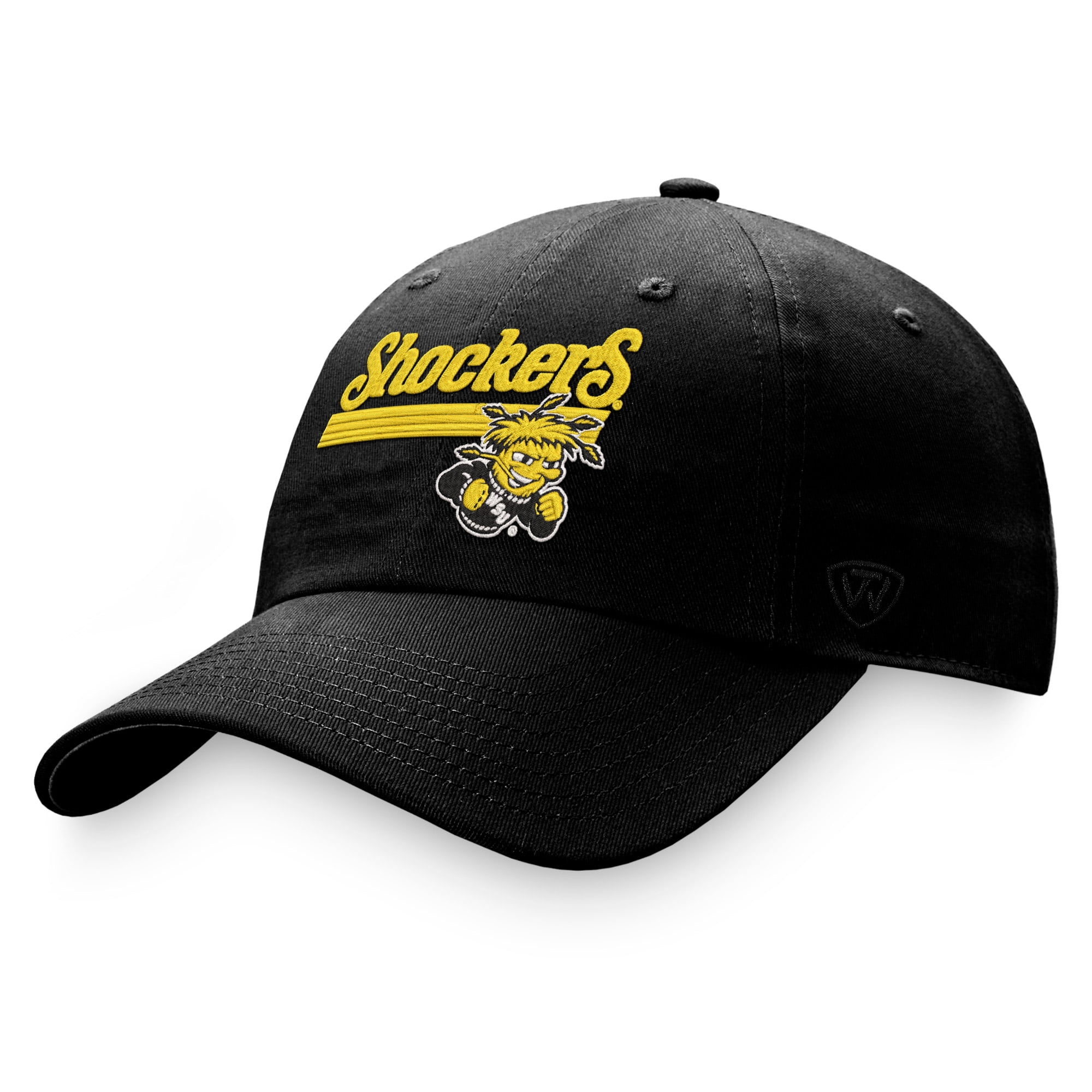 Men's Top of the World Black Wichita State Shockers Slice Adjustable ...