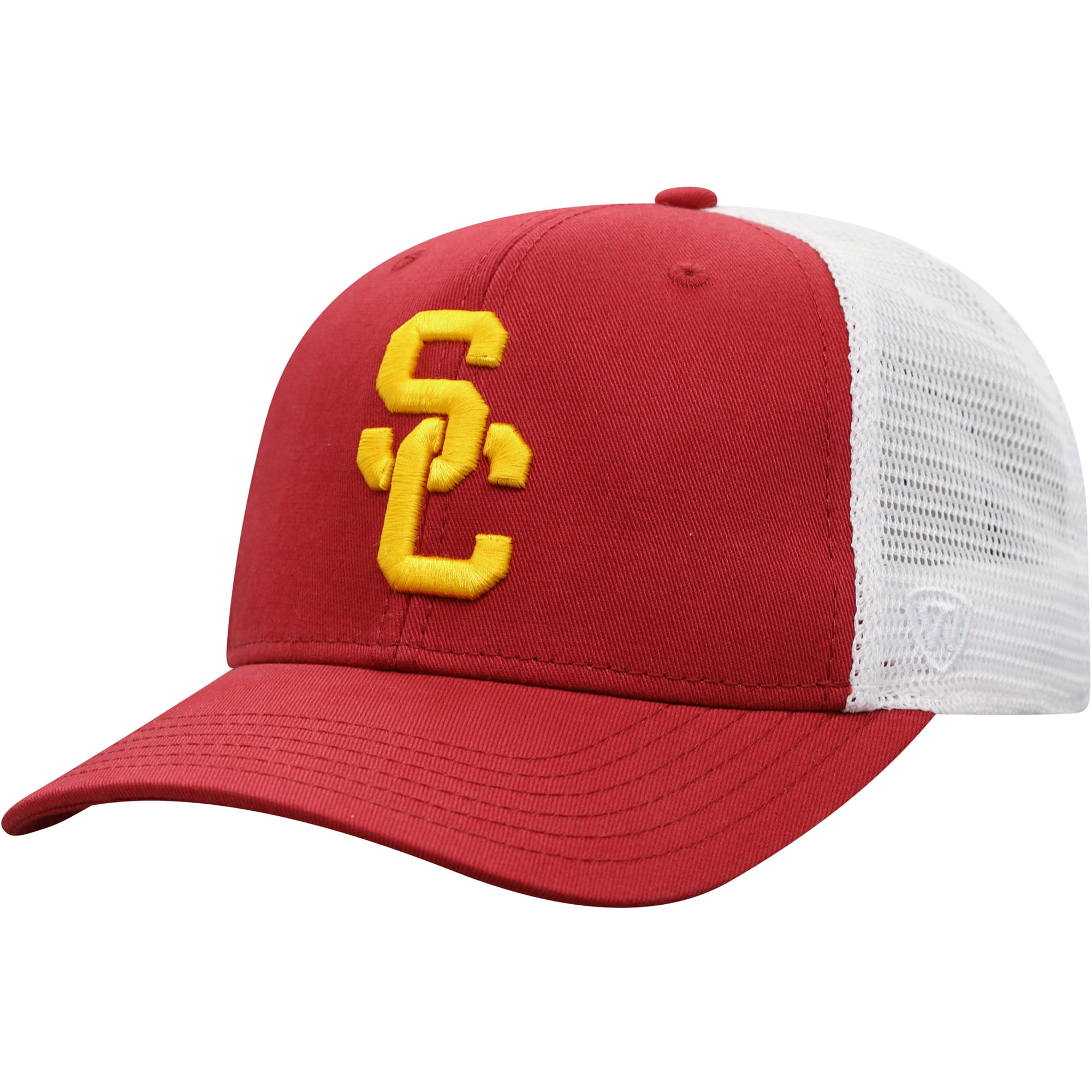 Men's Top of the World Cardinal/White USC Trojans Trucker Snapback Hat ...