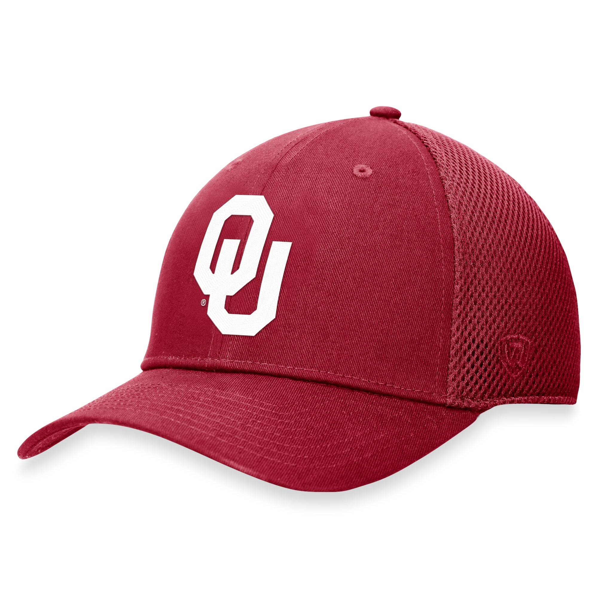 Men's Top of the World Crimson Oklahoma Sooners Spacer Flex Hat ...