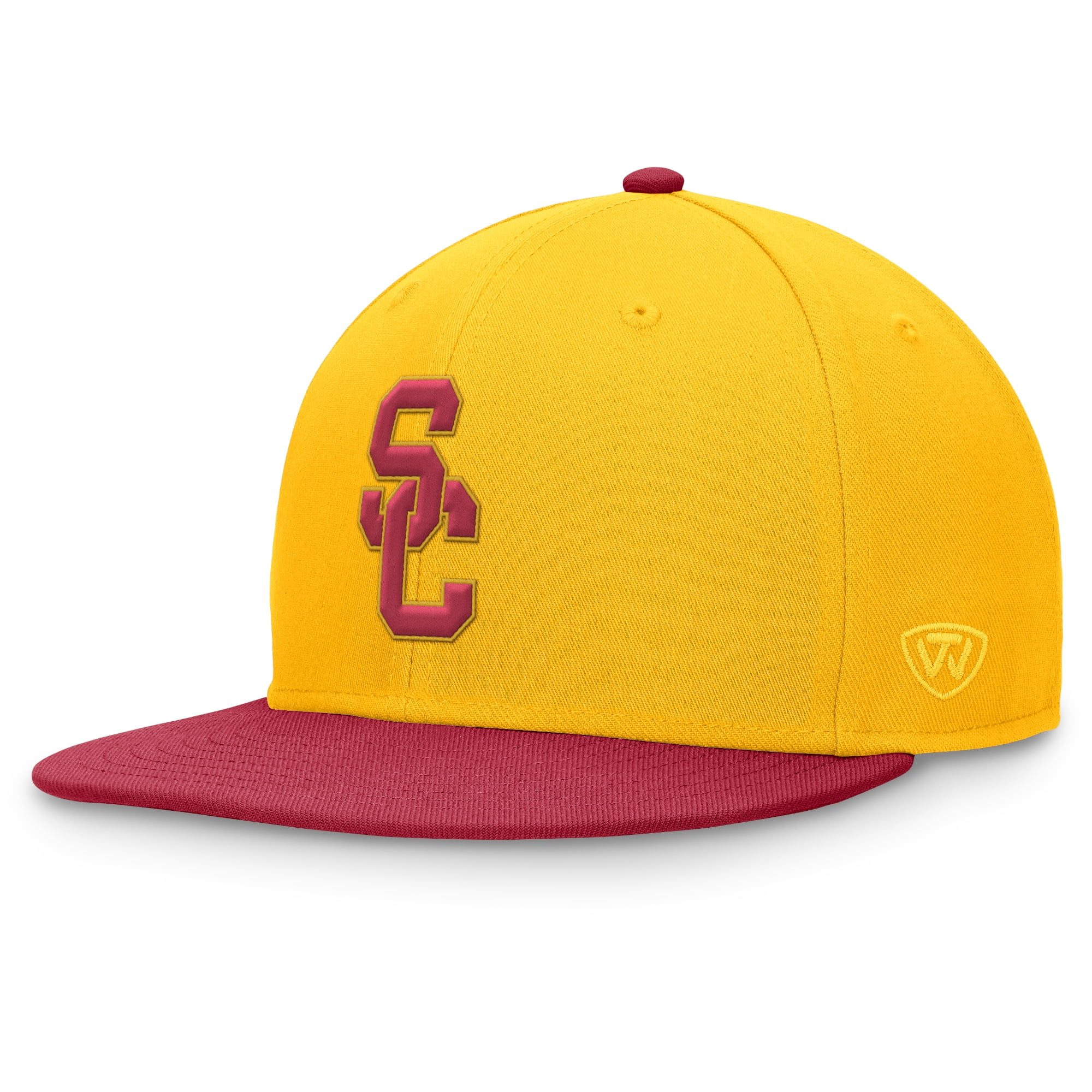 Men's Top of the World Gold/Cardinal USC Trojans Rally Two-Tone Fitted ...