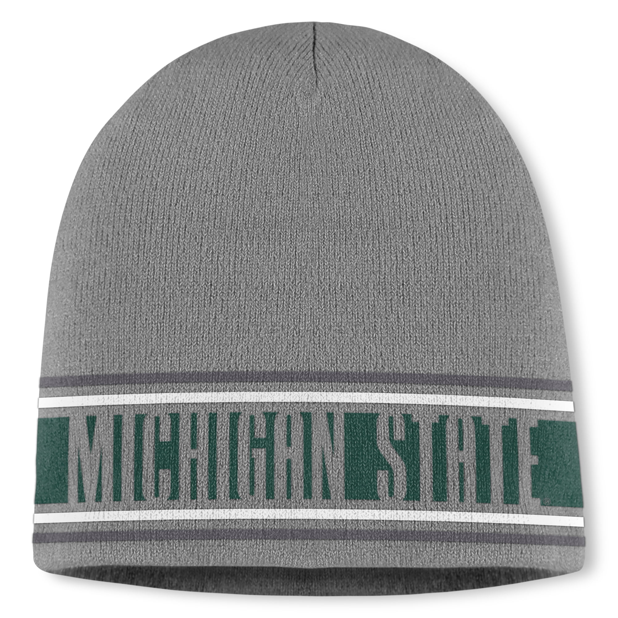Men's Top of the World Gray Michigan State Spartans Jace Knit Beanie ...