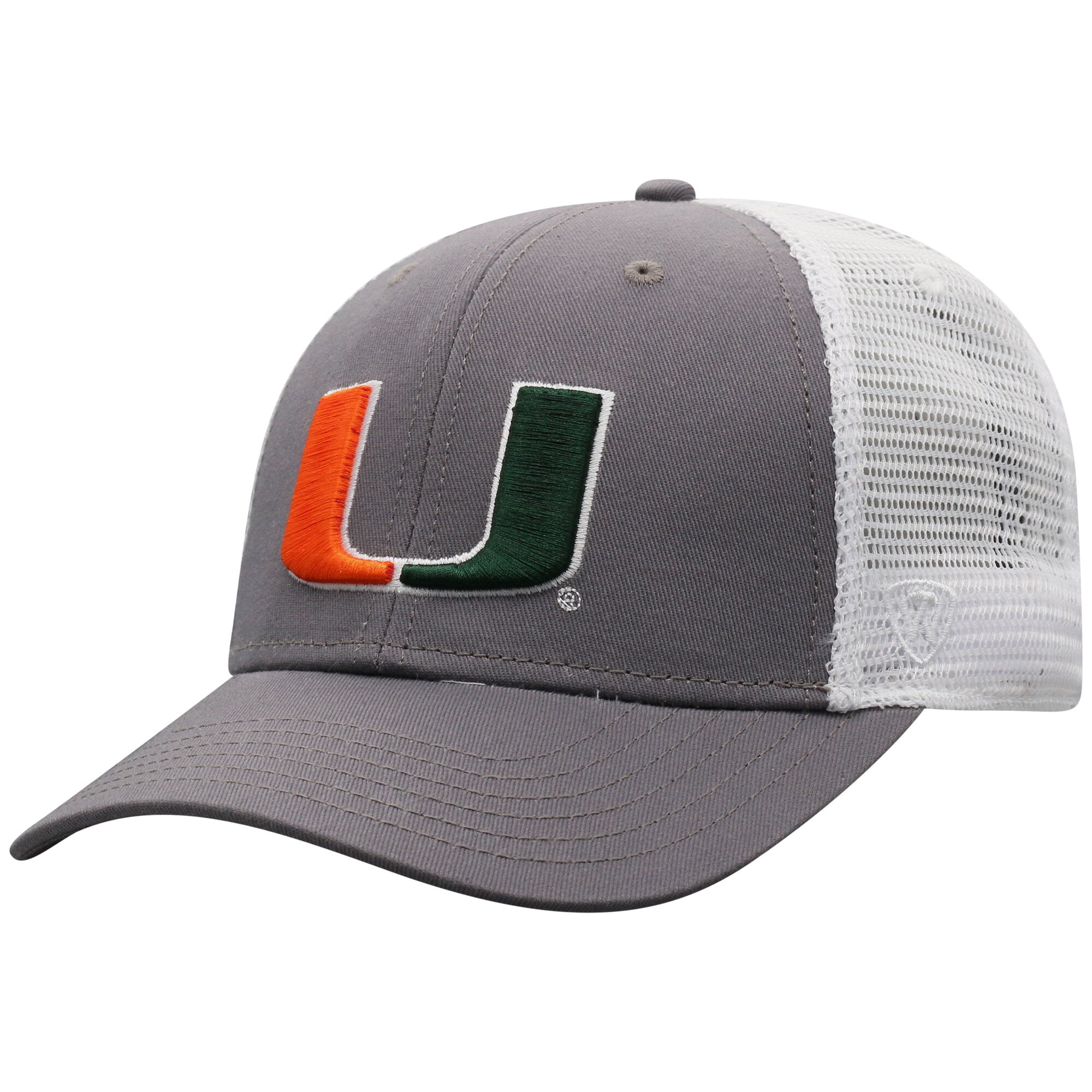 Men's Top of the World Gray/White Miami Hurricanes Victory Baseline ...
