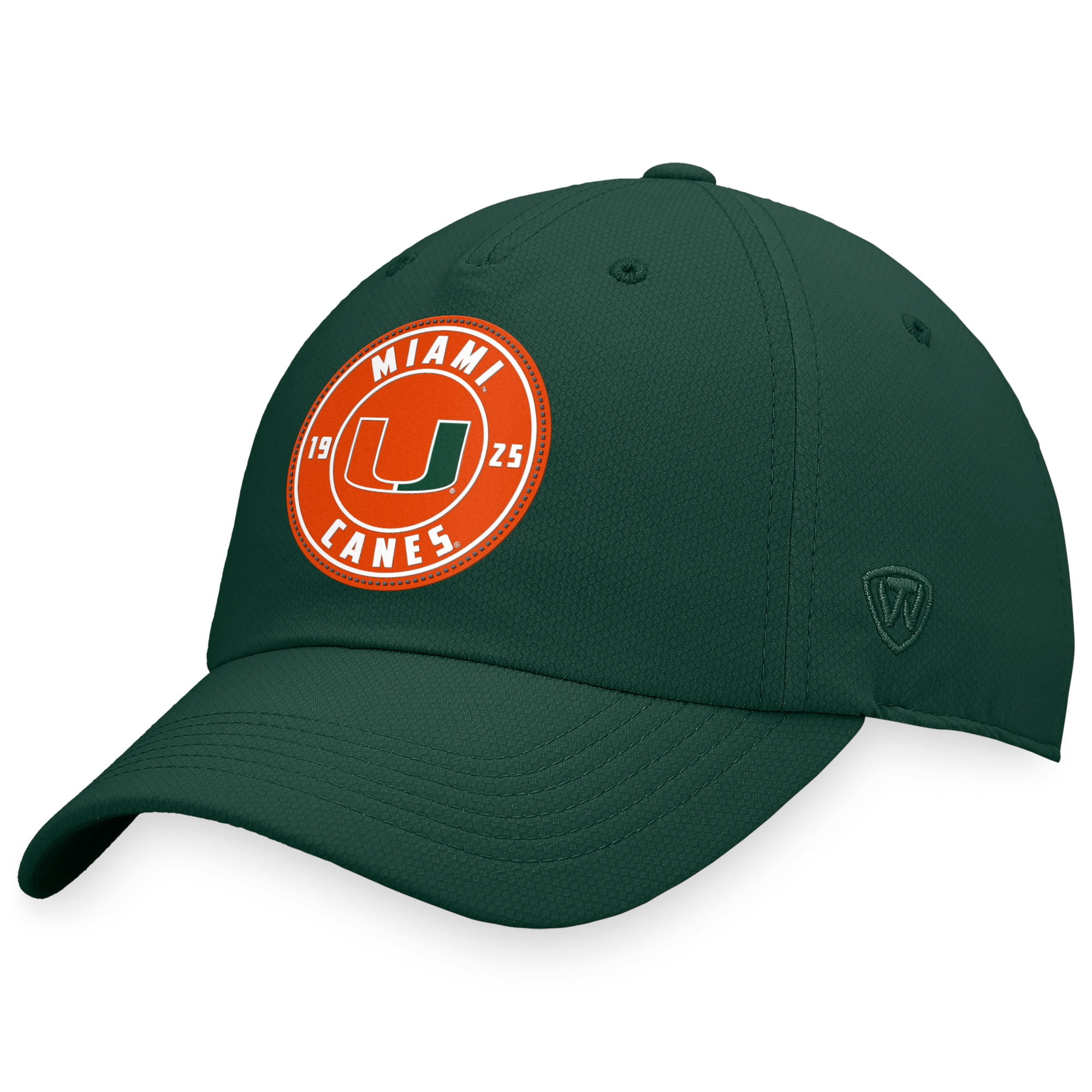 Men's Top of the World Green Miami Hurricanes Region Adjustable Hat ...