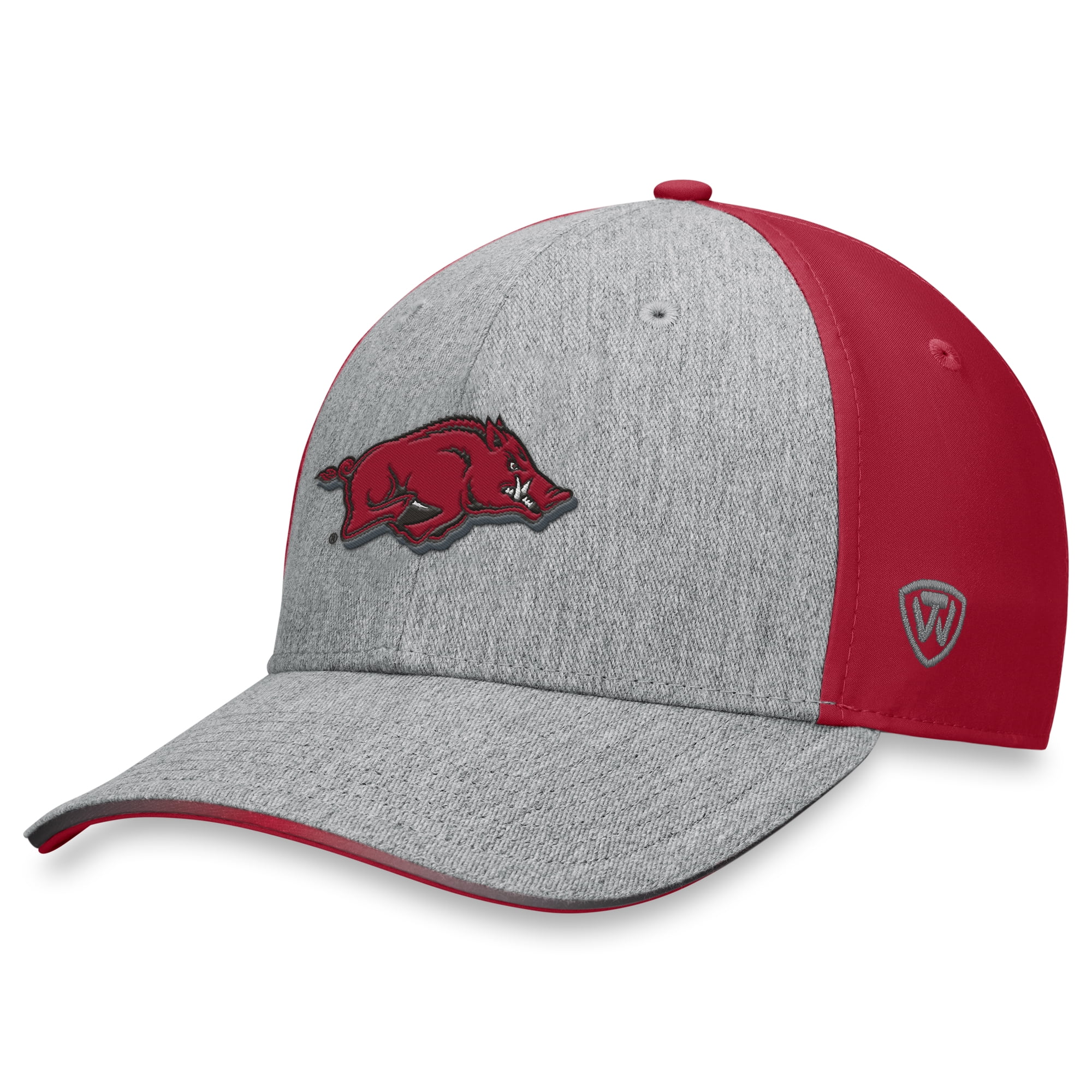 Men's Top of the World Heather Gray/Cardinal Arkansas Razorbacks Merge ...