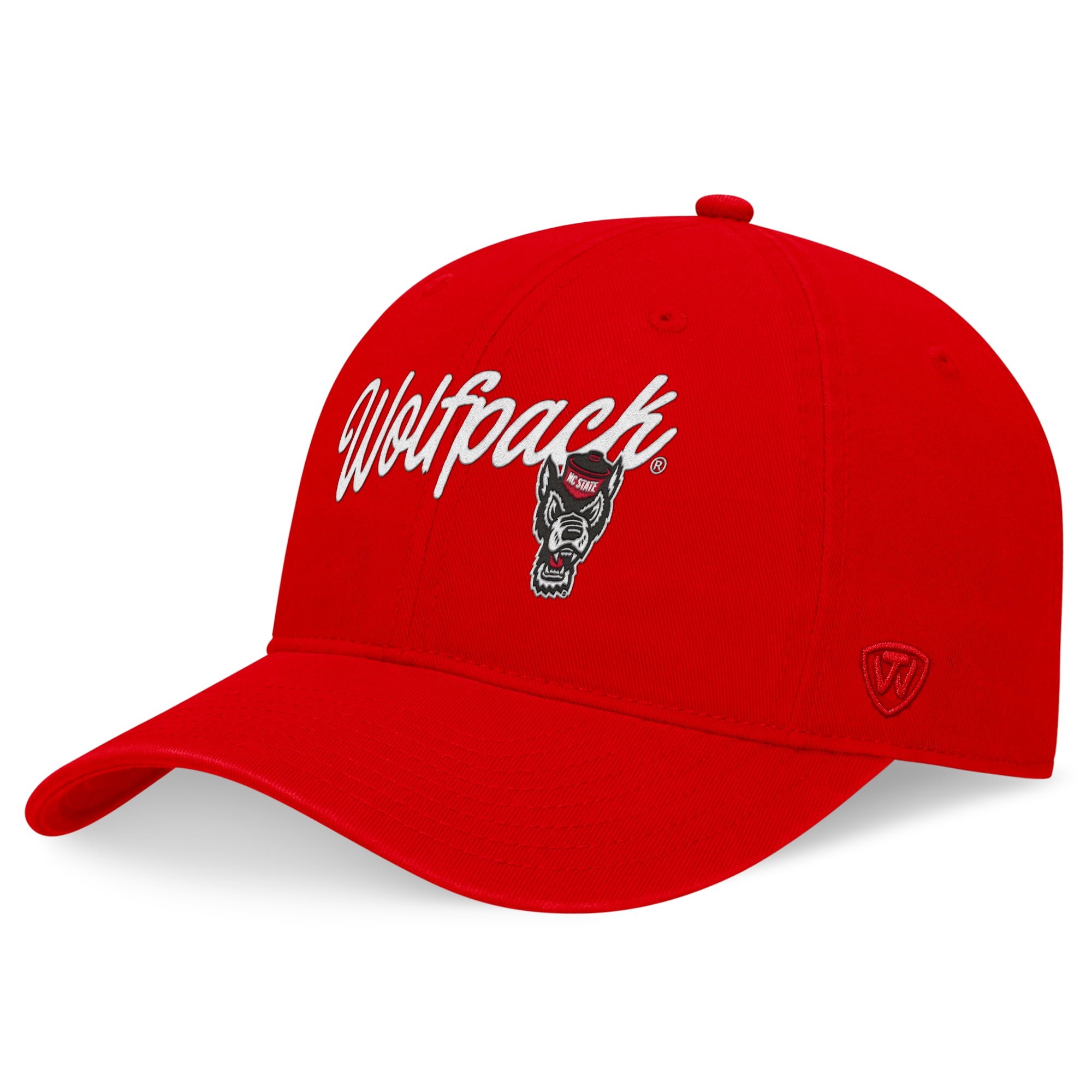 Men's Top of the World Red NC State Wolfpack Heritage CeeCee Adjustable ...