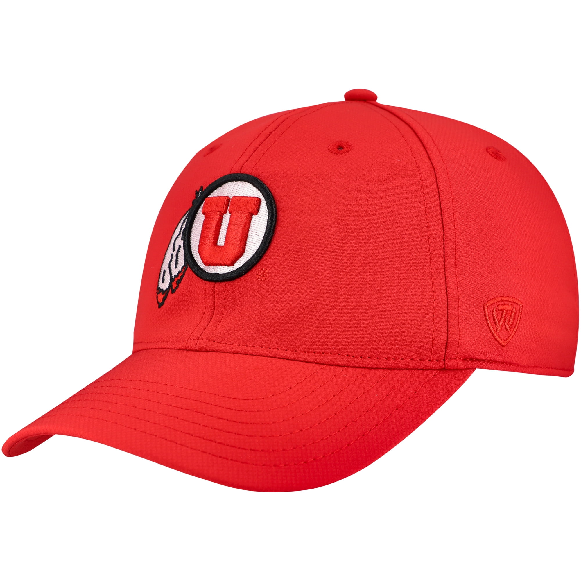 Men's-Top of the World Red Utah Utes Victory Trainer Adjustable Hat ...