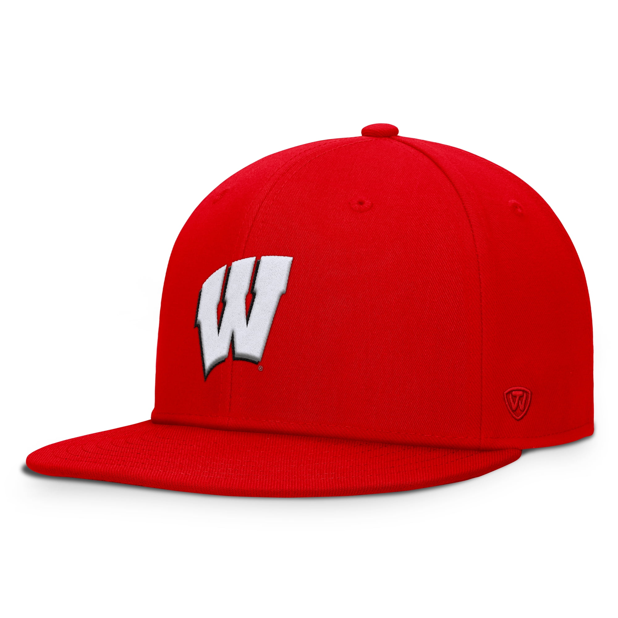 Men's Top of the World Red Wisconsin Badgers Fundamental Snapback Hat ...