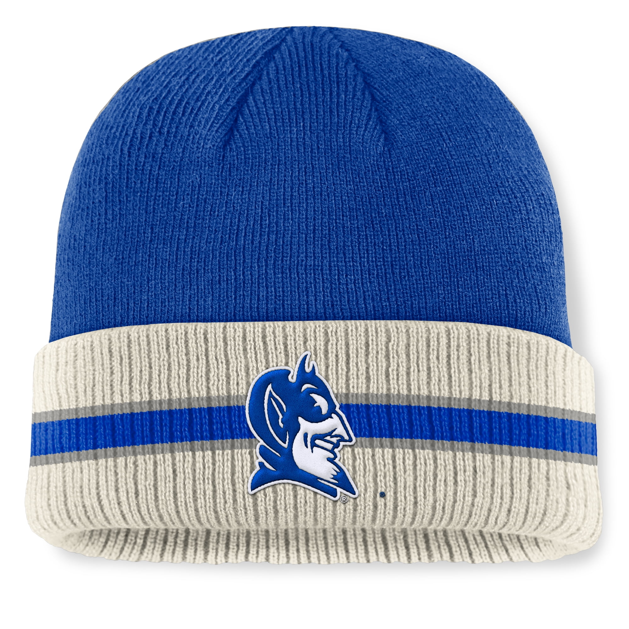 Men's Top of the World Royal Duke Blue Devils Silas Cuffed Knit Hat ...
