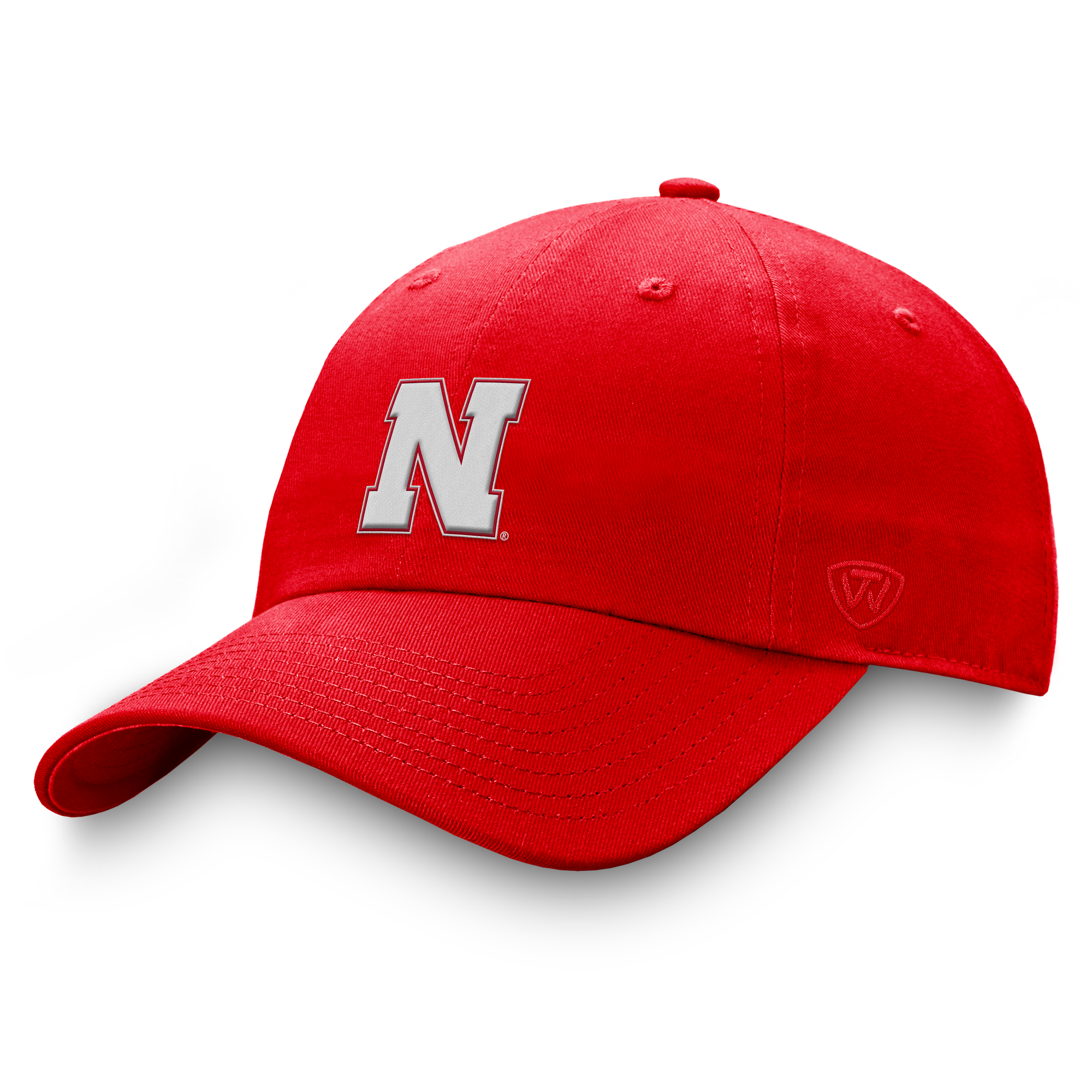Men's Top of the World Scarlet Nebraska Huskers Staple Adjustable Hat ...